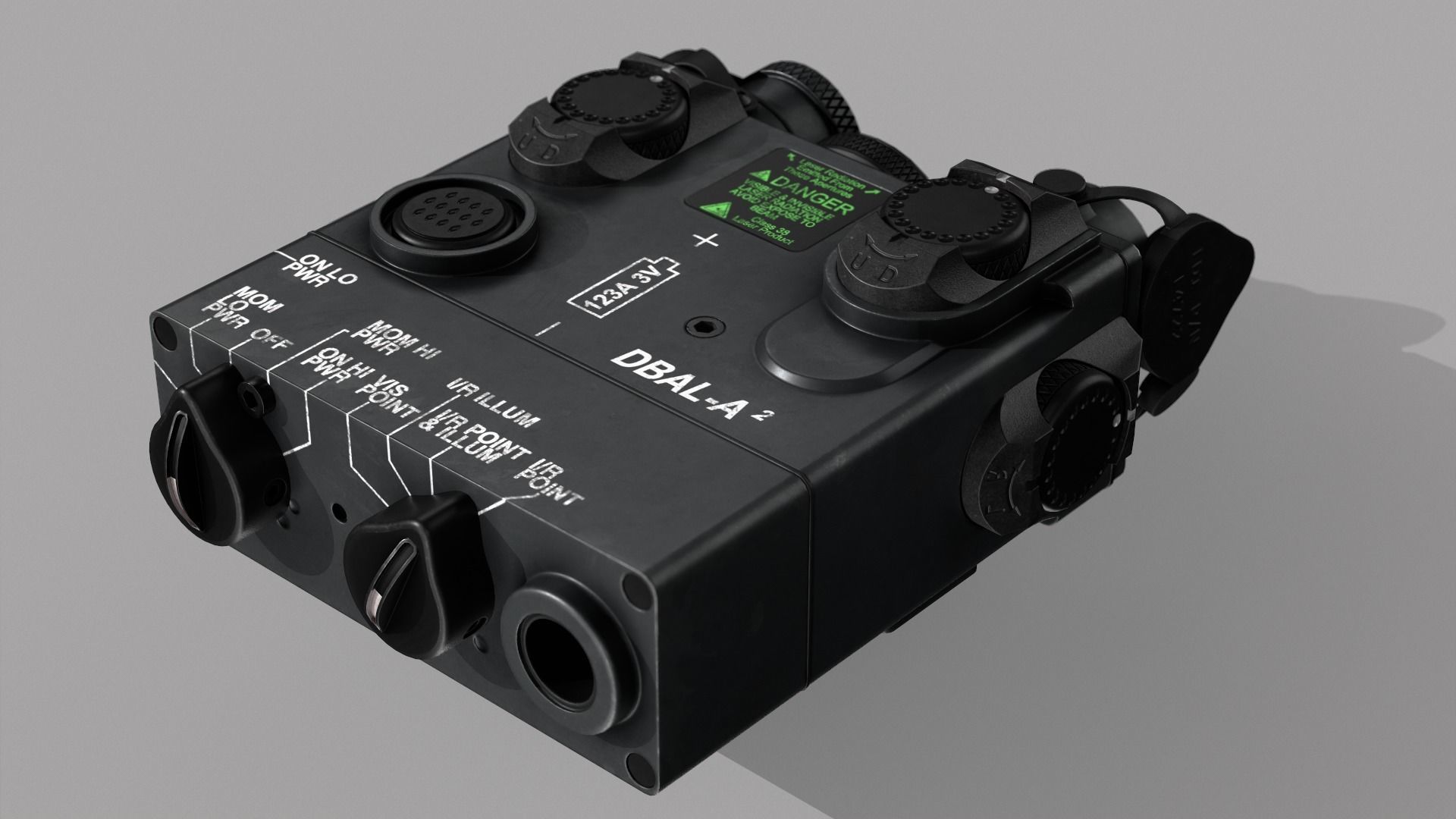 3D model DBAL-A2 Aiming Laser VR / AR / low-poly | CGTrader