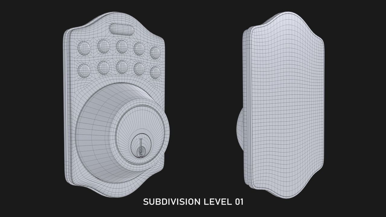Electrical Door Lock Collection 3D model | CGTrader