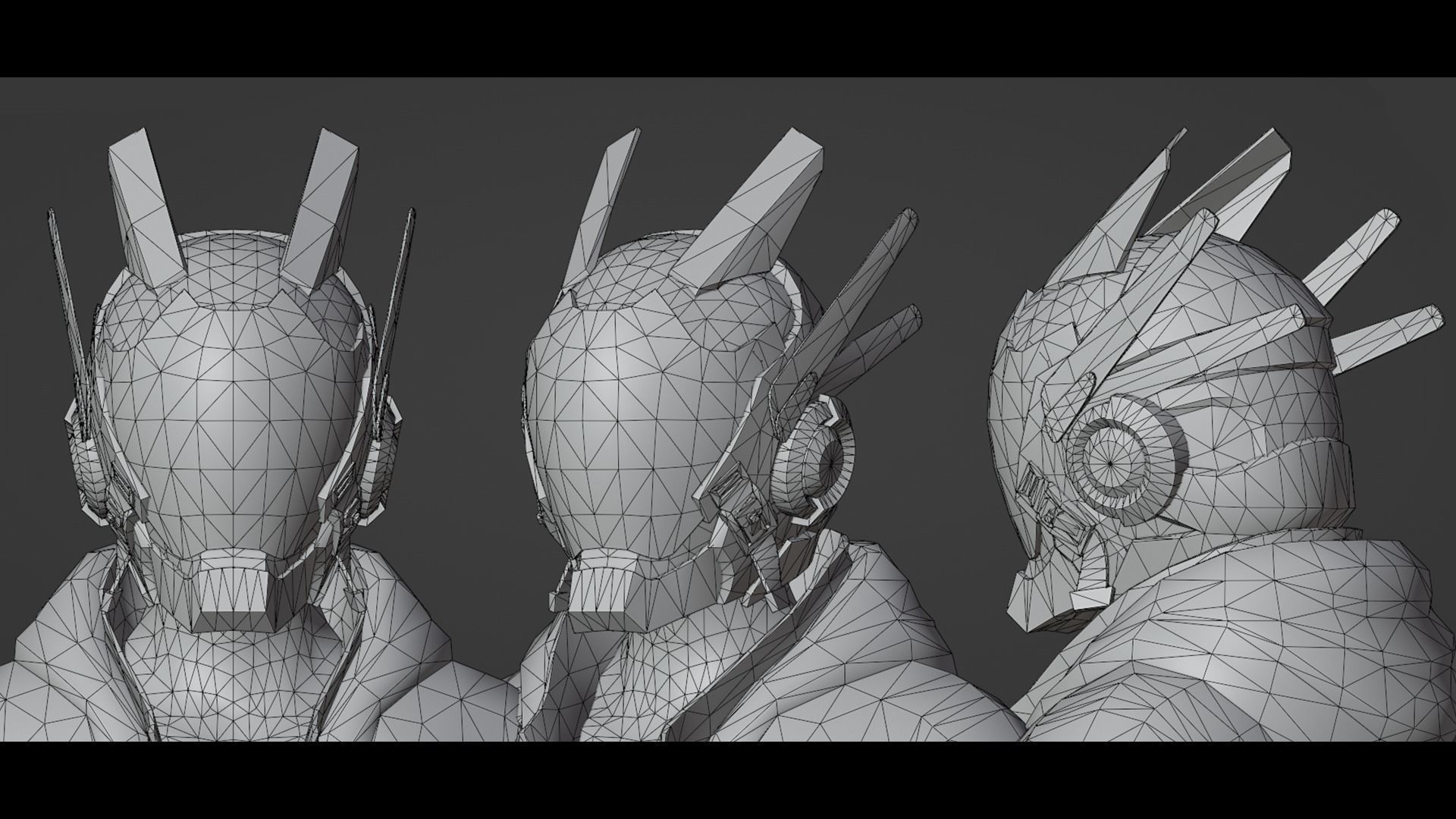 3D model Fantasy Cyberpunk Swordsman BlendFile VR / AR / low-poly ...