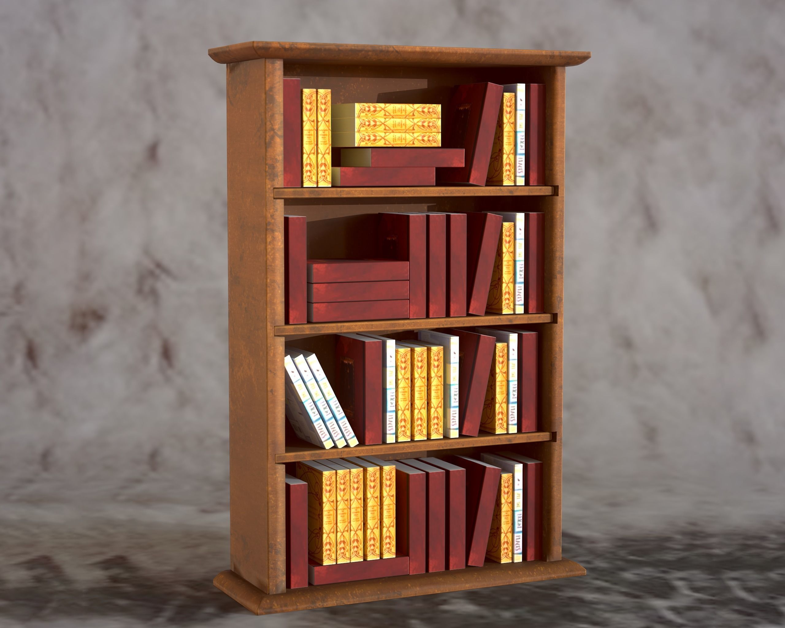 Mini library kit 3D model | CGTrader