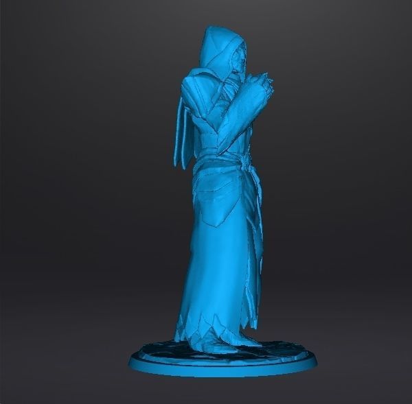 MOON TEMPLE MALE MAGE PRIEST MINIATURE MODEL FANTASY GAMES RPG 3D model ...