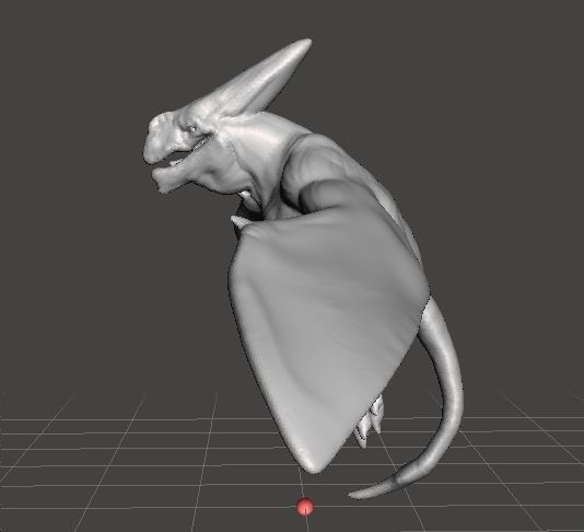 MUTANT PTERAMONSTER FIGURE MODEL ANIMAL CREATURE DND RPG 3D model 3D ...