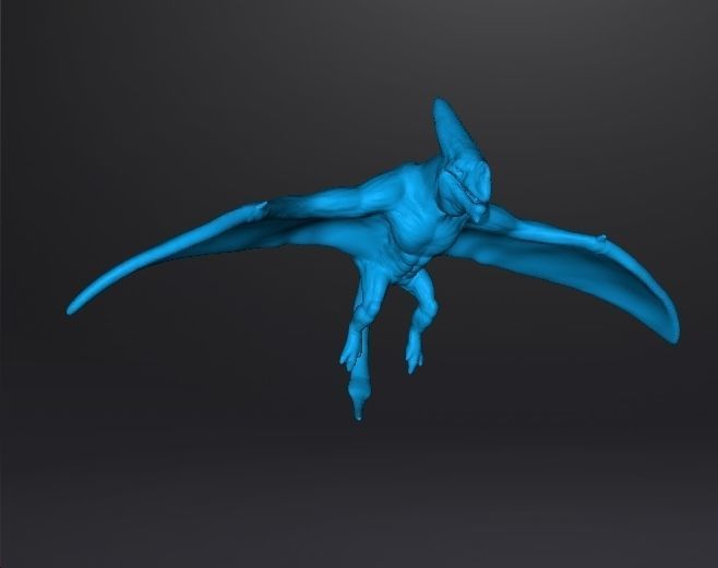MUTANT PTERAMONSTER FIGURE MODEL ANIMAL CREATURE DND RPG 3D model 3D ...