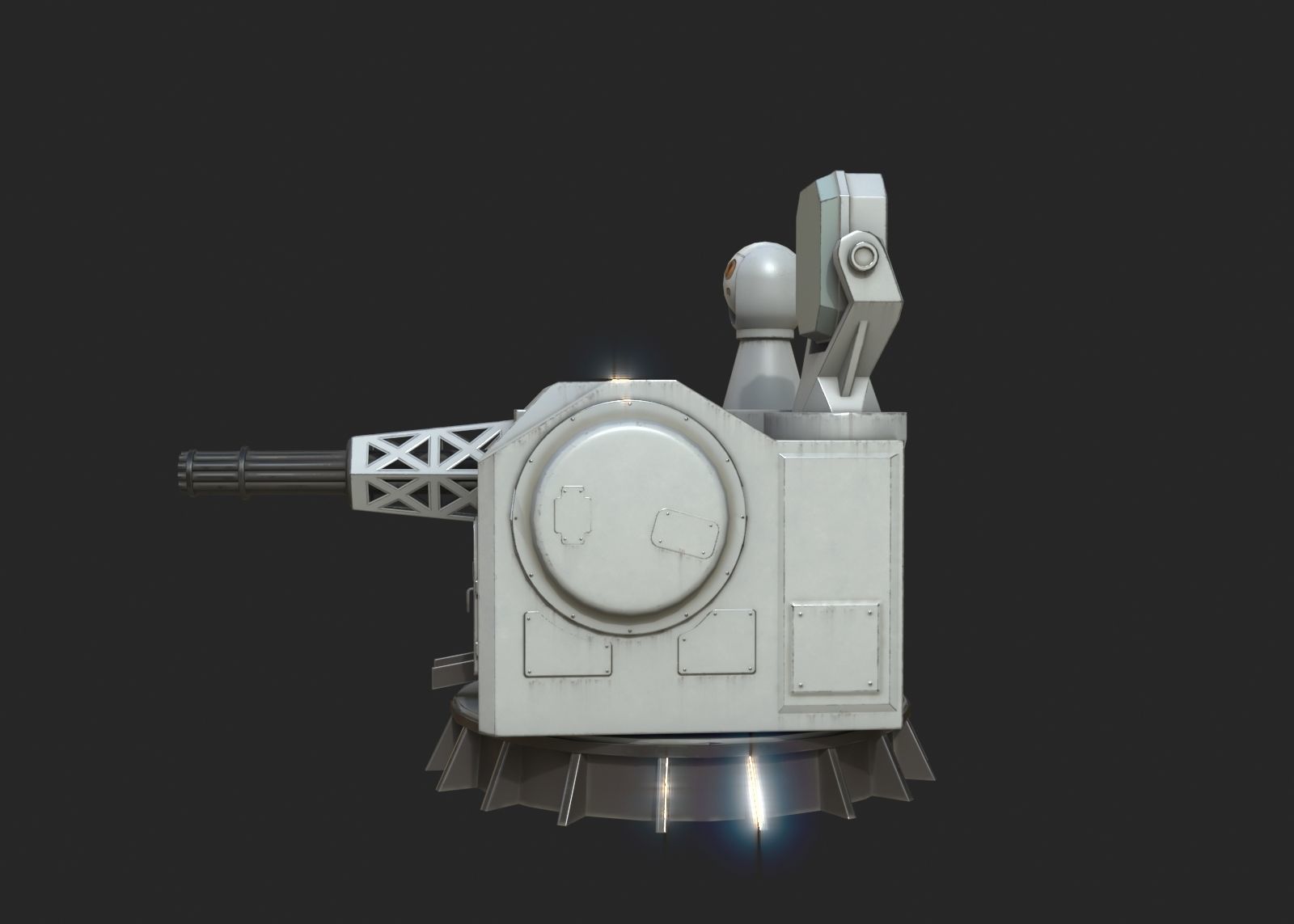 3D model Chinese Navy HPJ11 1130 CIWS Close-In Weapon System VR / AR ...