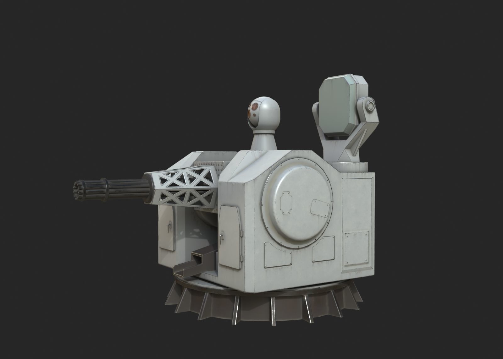 3D model Chinese Navy HPJ11 1130 CIWS Close-In Weapon System VR / AR ...