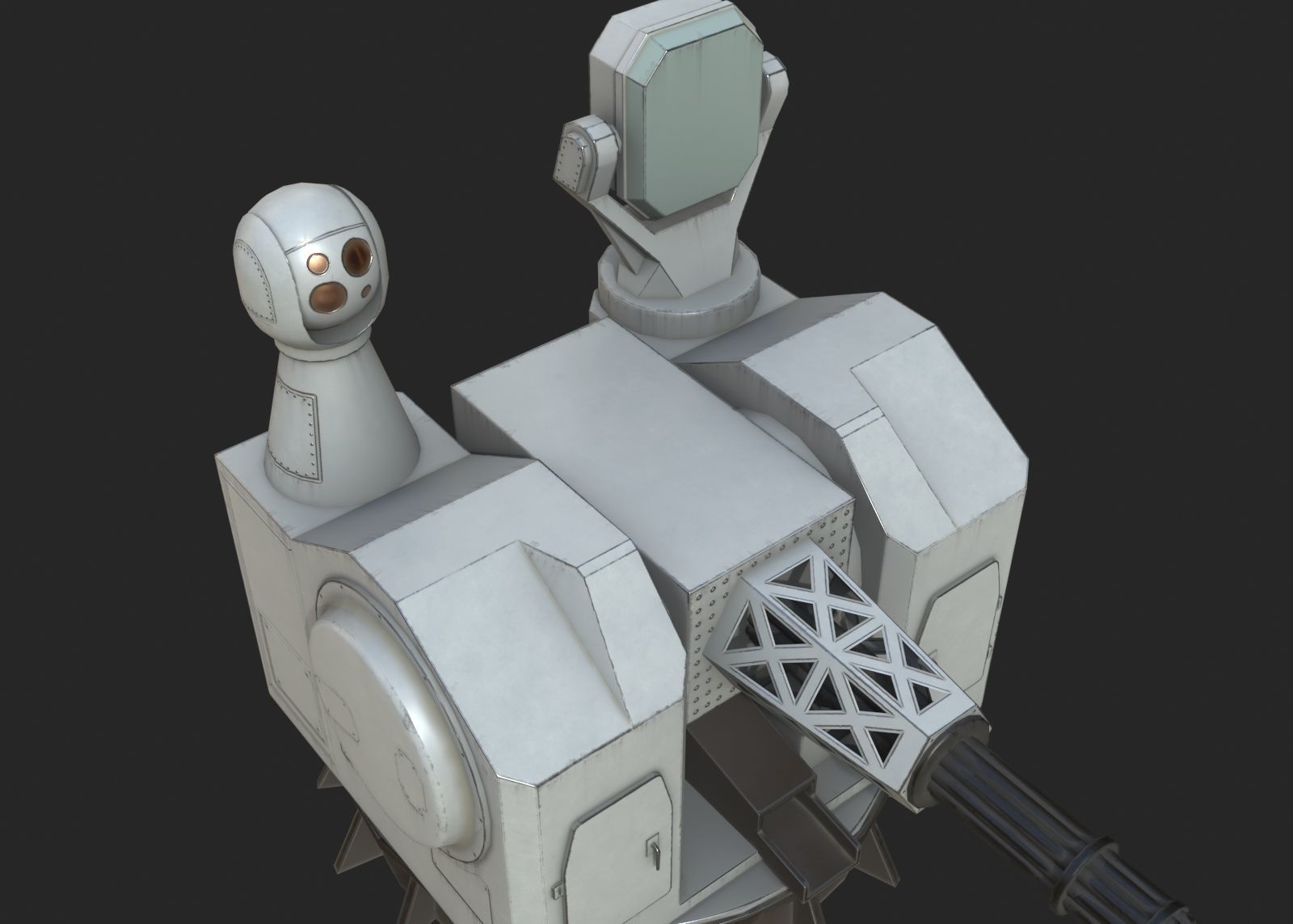 3D model Chinese Navy HPJ11 1130 CIWS Close-In Weapon System VR / AR ...