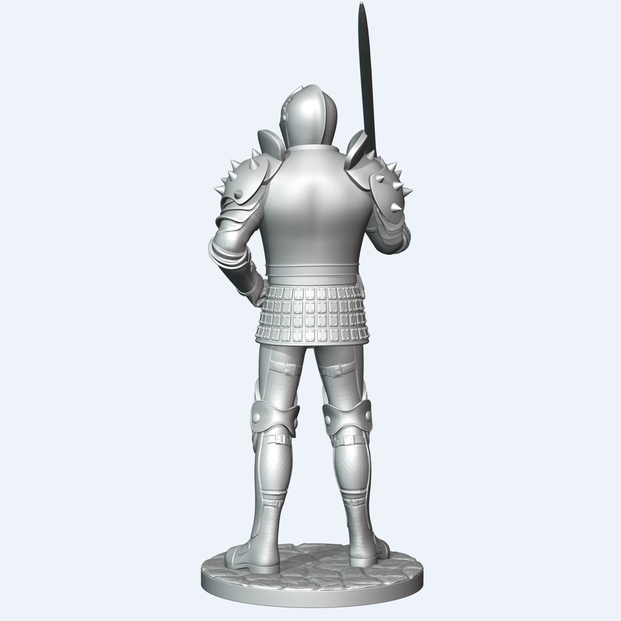 Knight Figurine free 3D model 3D printable | CGTrader