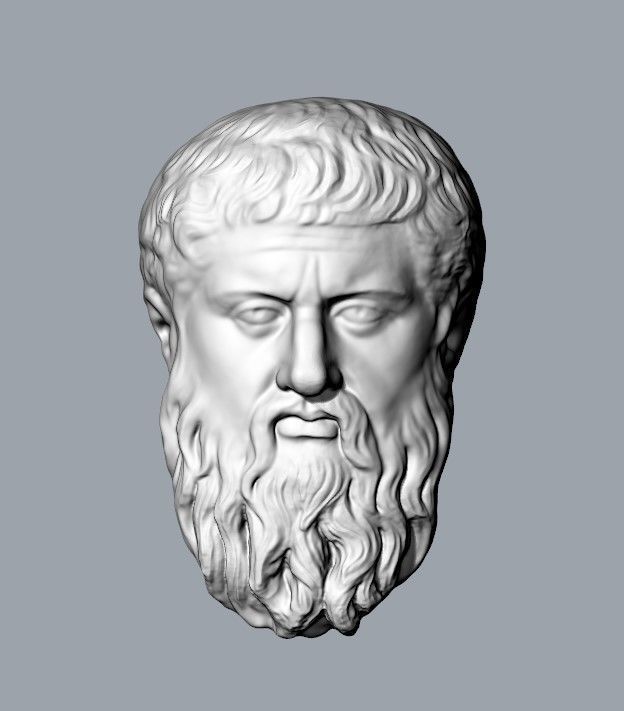 Plato Platon bas relief 3D model 3D printable | CGTrader