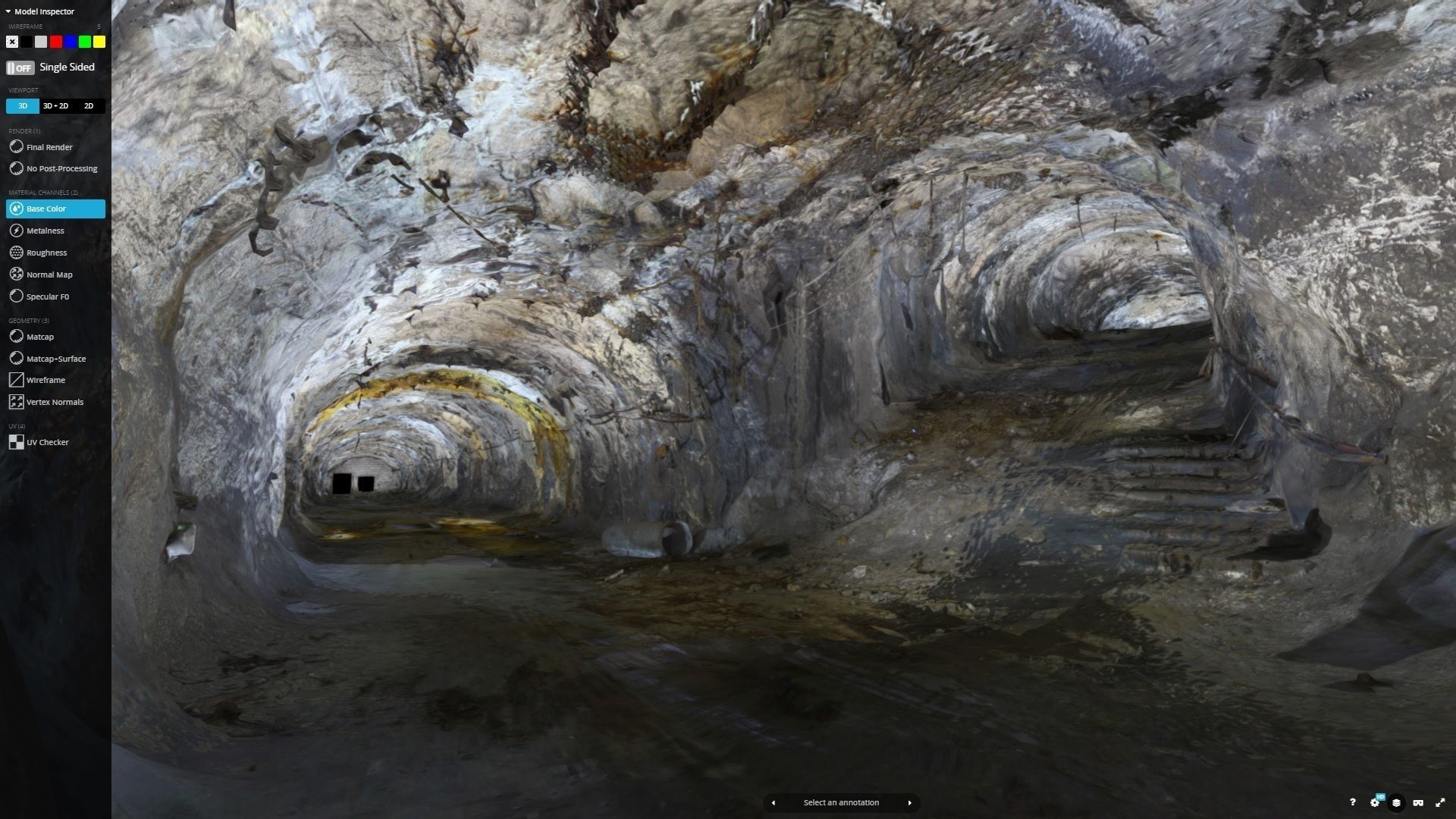 Old underground mine excavation - intersection 3D model | CGTrader