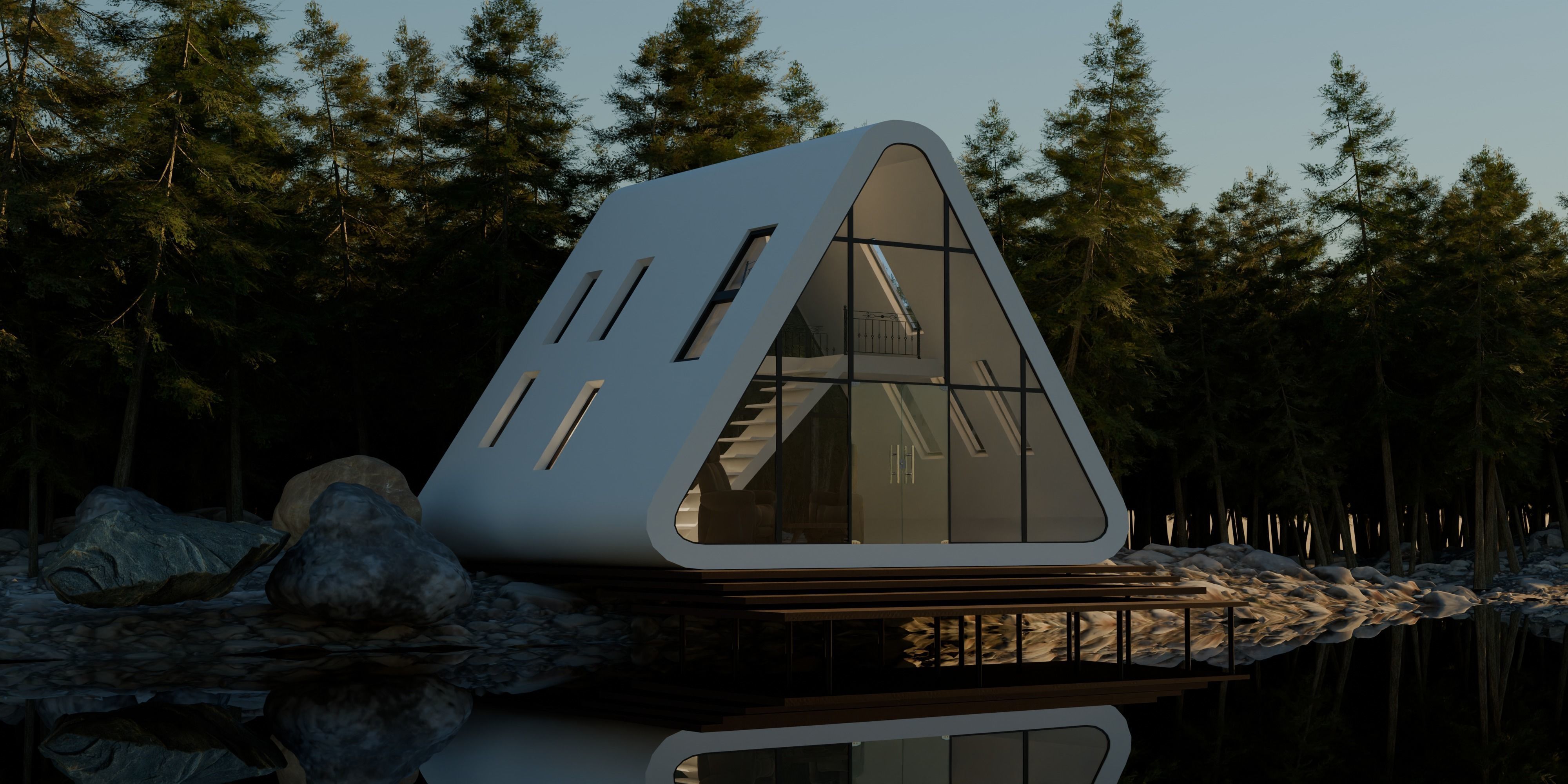 forest house 3d model 3D model | CGTrader