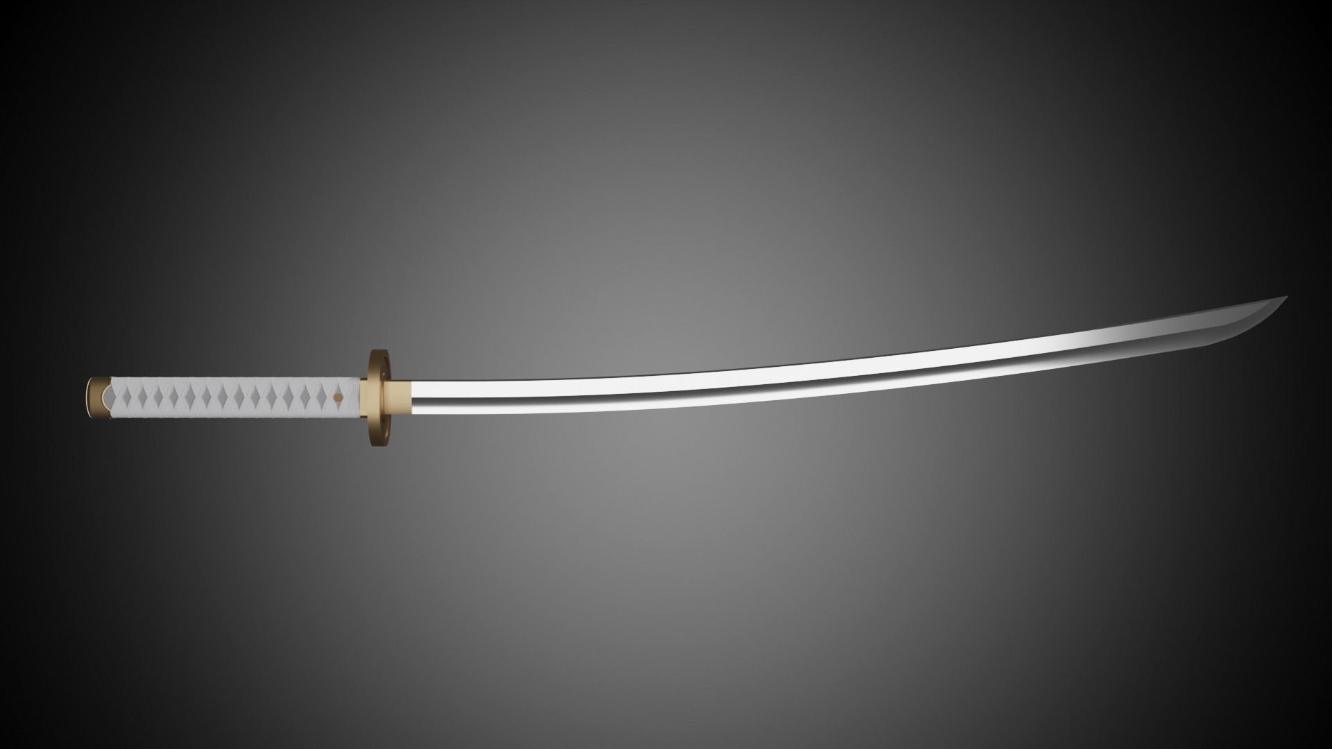 One Piece - Zoros Wado Ichimonji sword - Tozando version 3D model 3D ...