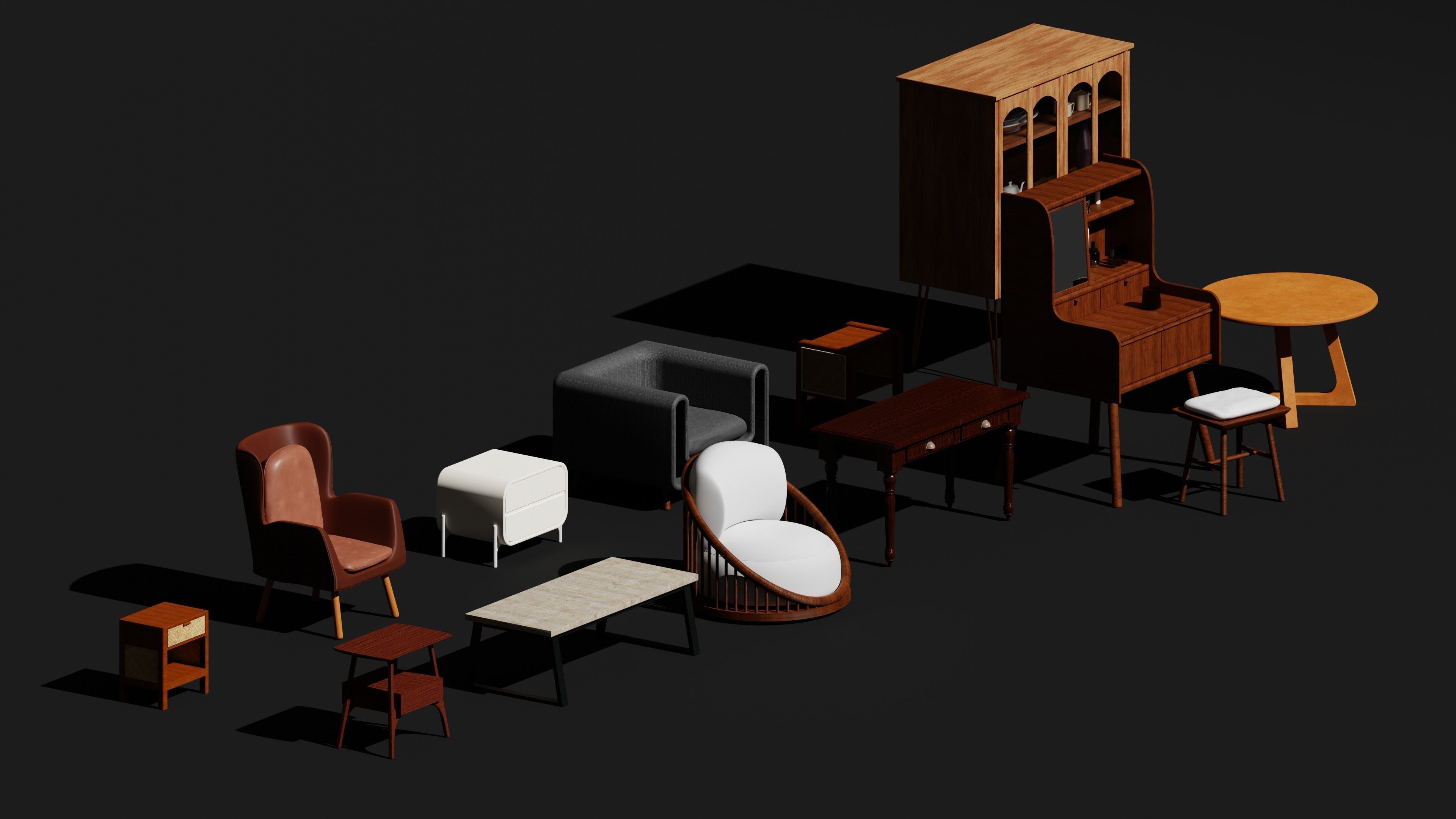High Quality Furniture Assets Pack 3D model | CGTrader