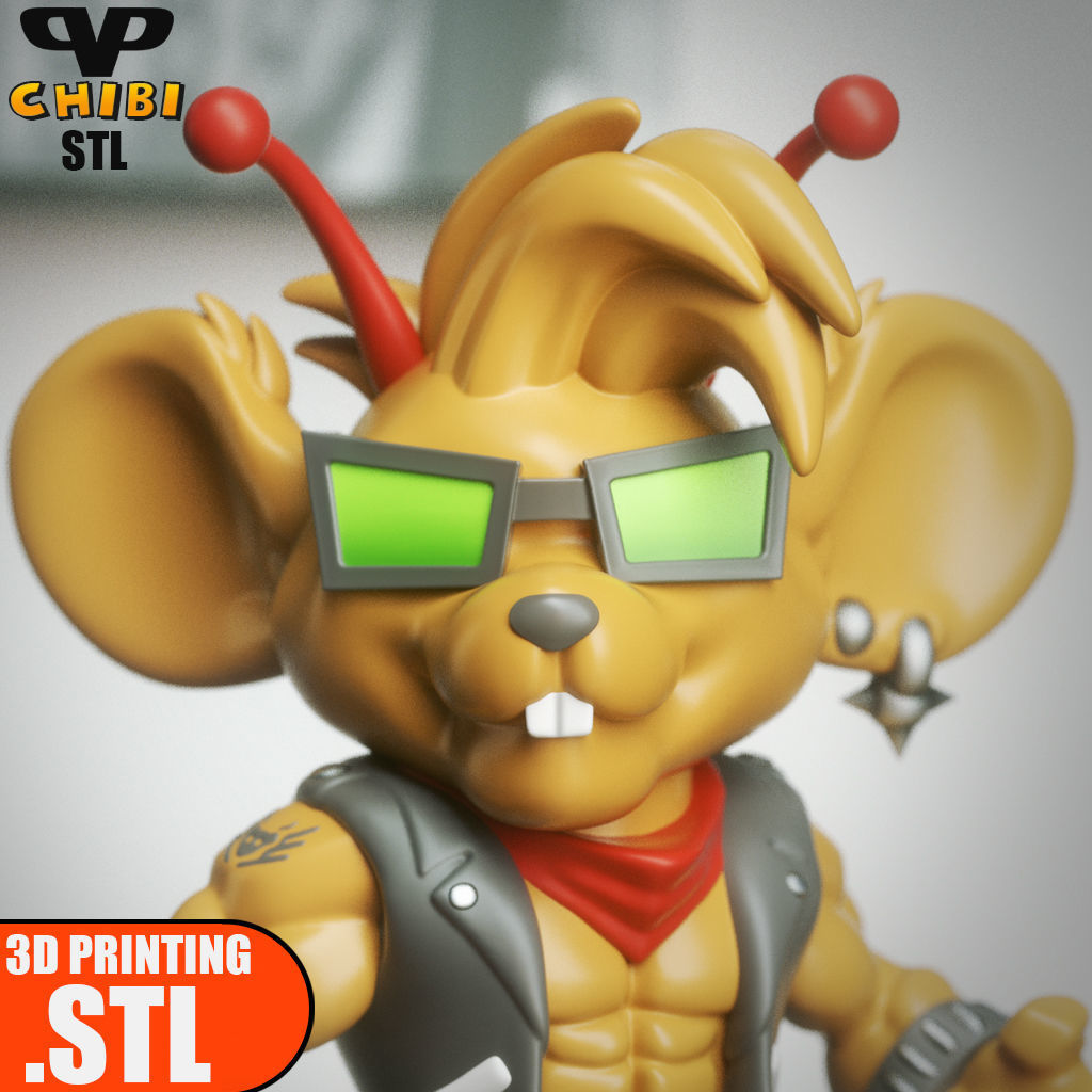 BMFM Throttle Chibi STL for 3D Printing ChibiSTL 3DXM 3D model 3D ...