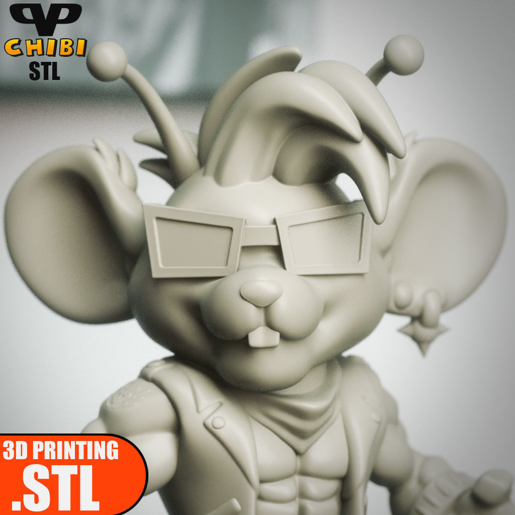 BMFM Throttle Chibi STL for 3D Printing ChibiSTL 3DXM 3D model 3D ...