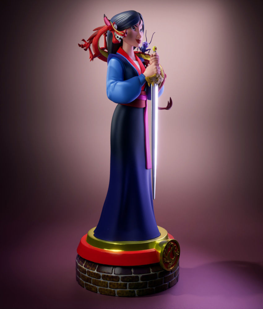 Mulan-Disney 3D model 3D printable | CGTrader