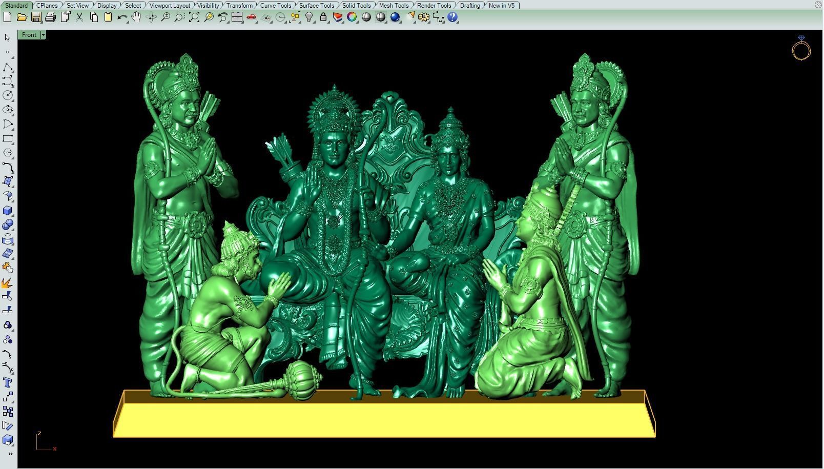 Lord Rama family Artwork-63 3D model 3D printable | CGTrader