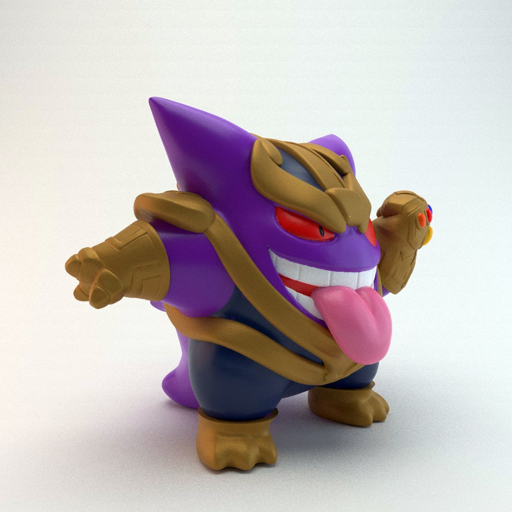 Thangar Thanos Gengar 3D Model Ready to Print 3D model 3D printable ...