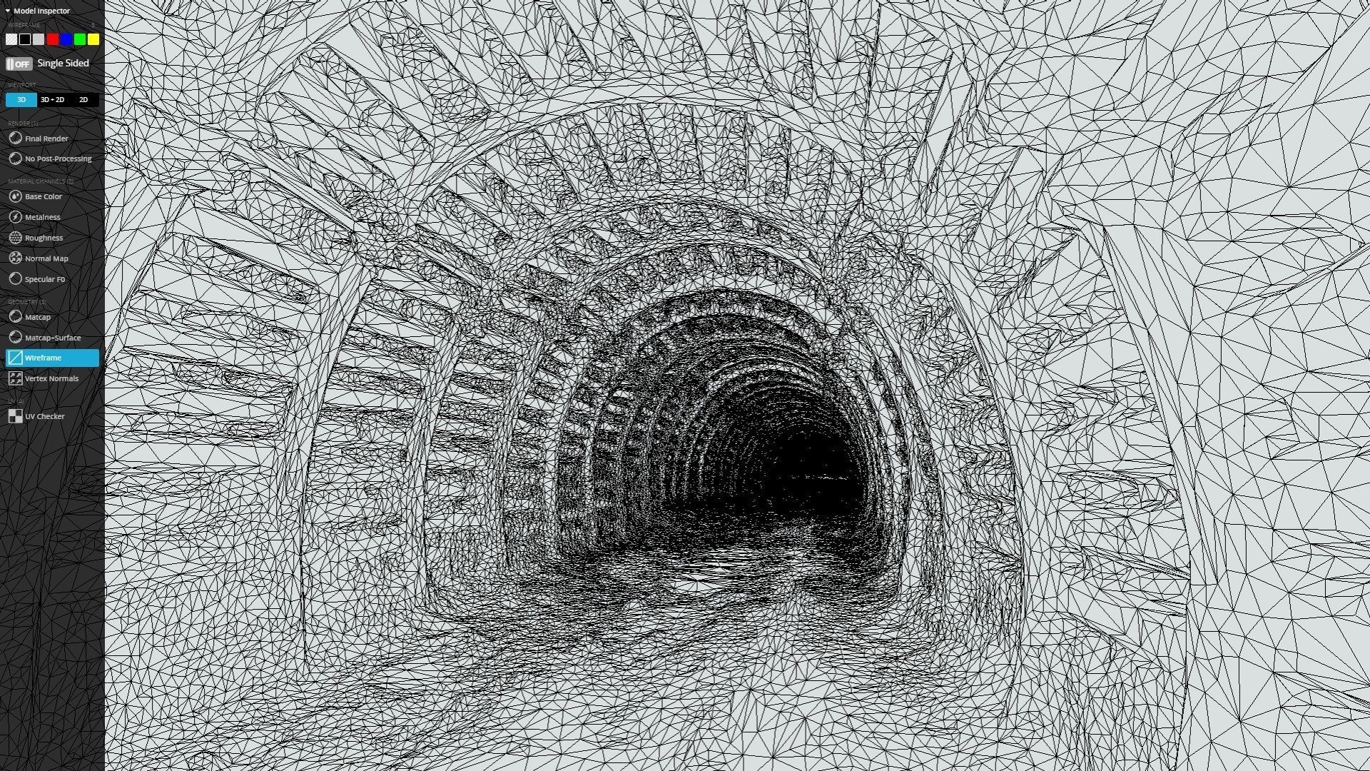 Old underground mine excavation - arch support 3D model | CGTrader