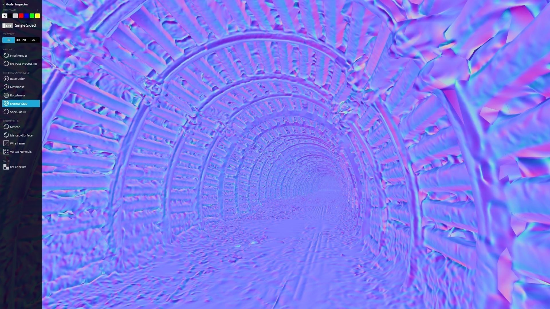 Old underground mine excavation - arch support 3D model | CGTrader
