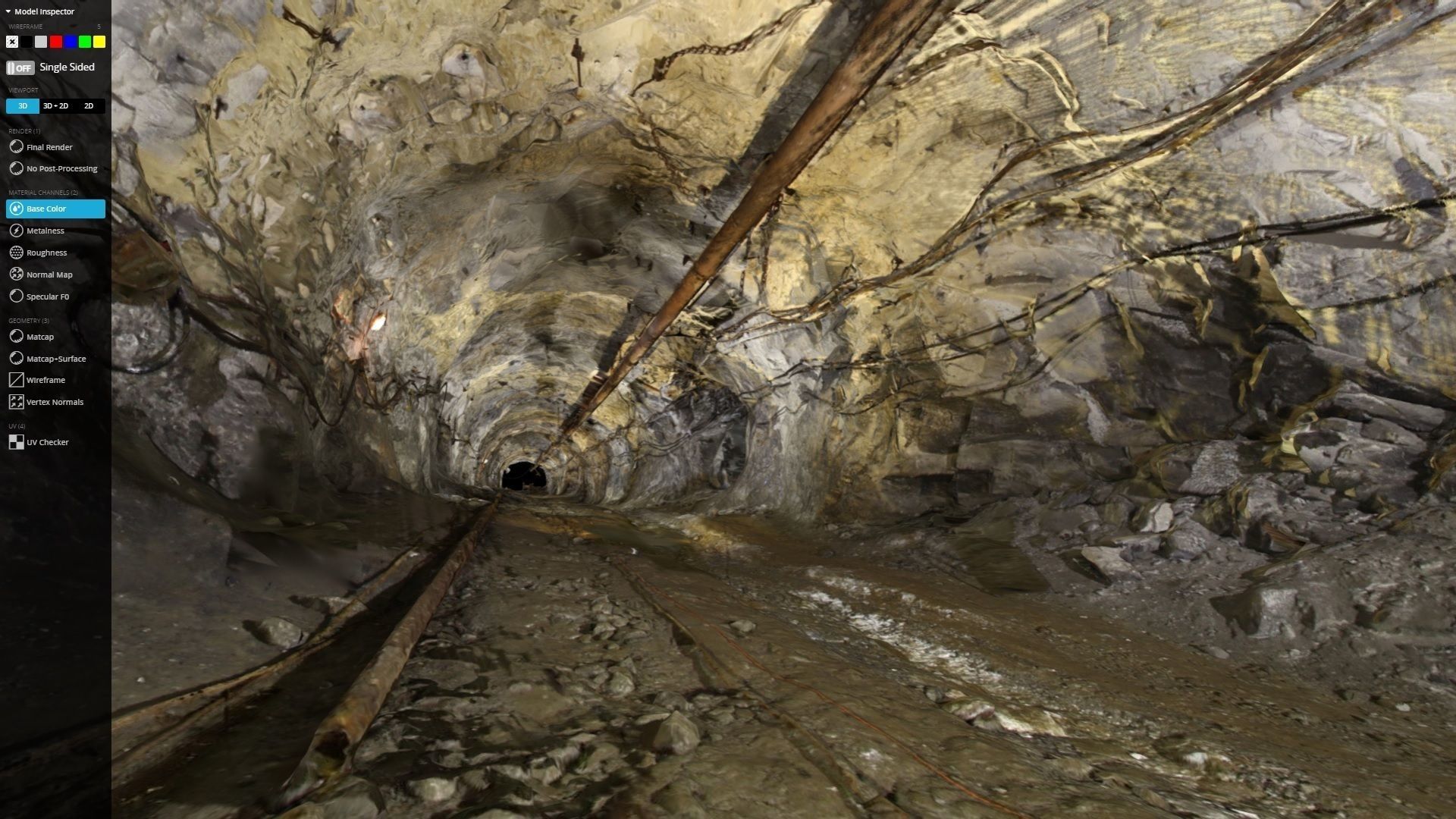 Old underground mine excavation - pipe 3D model | CGTrader