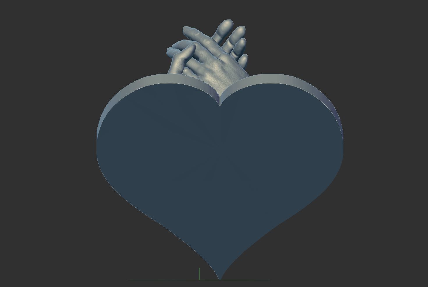love hand 3D model 3D printable | CGTrader