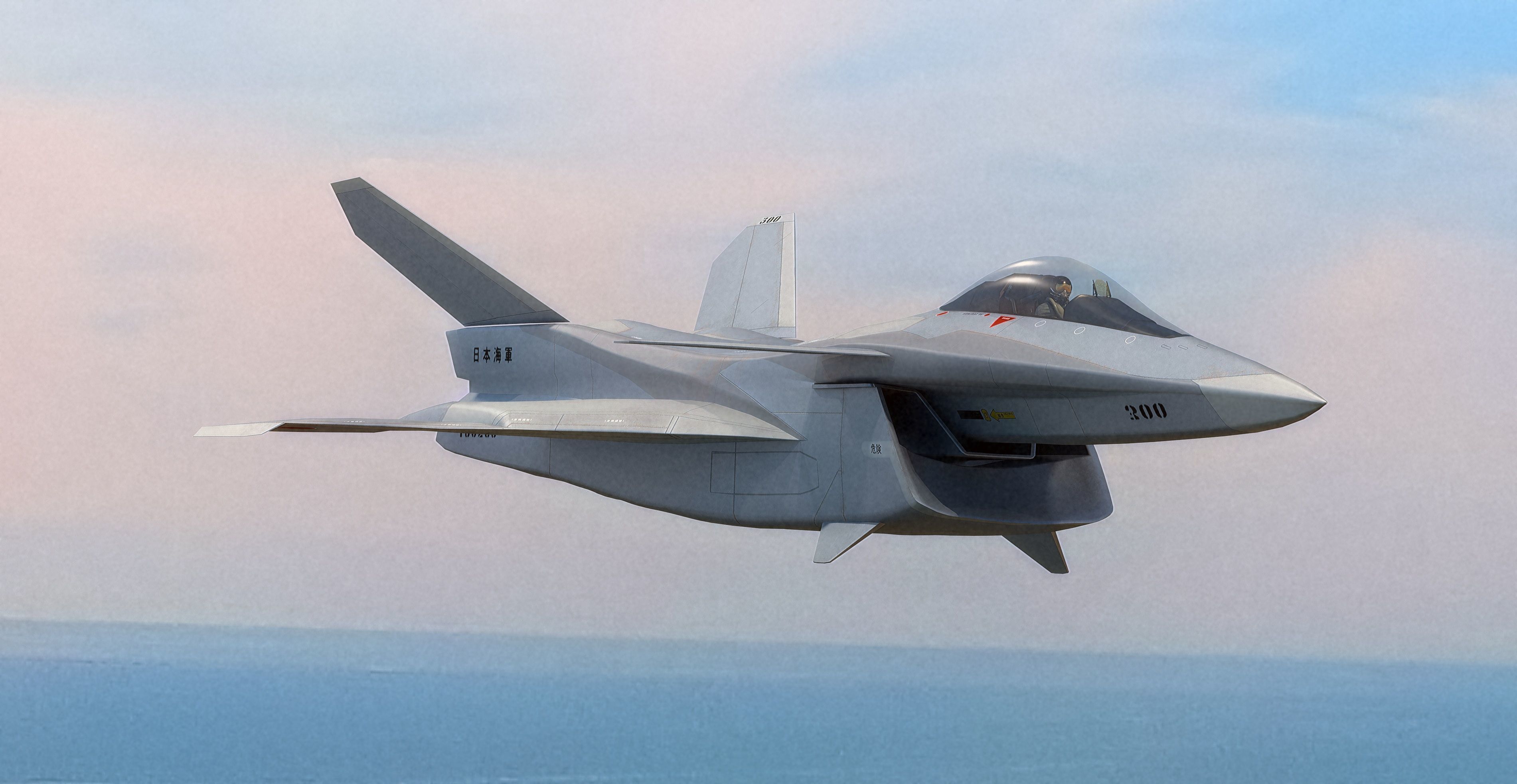 3D model FA-27C Japan Anime Fighter - Rigged with high resolution ...