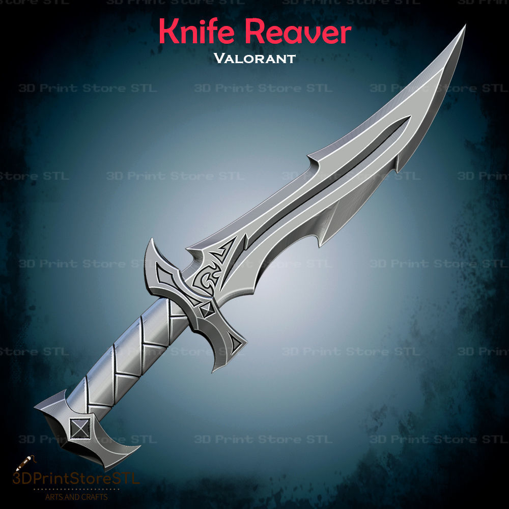 Reaver Knife Cosplay Valorant - STL File 3D model 3D printable | CGTrader
