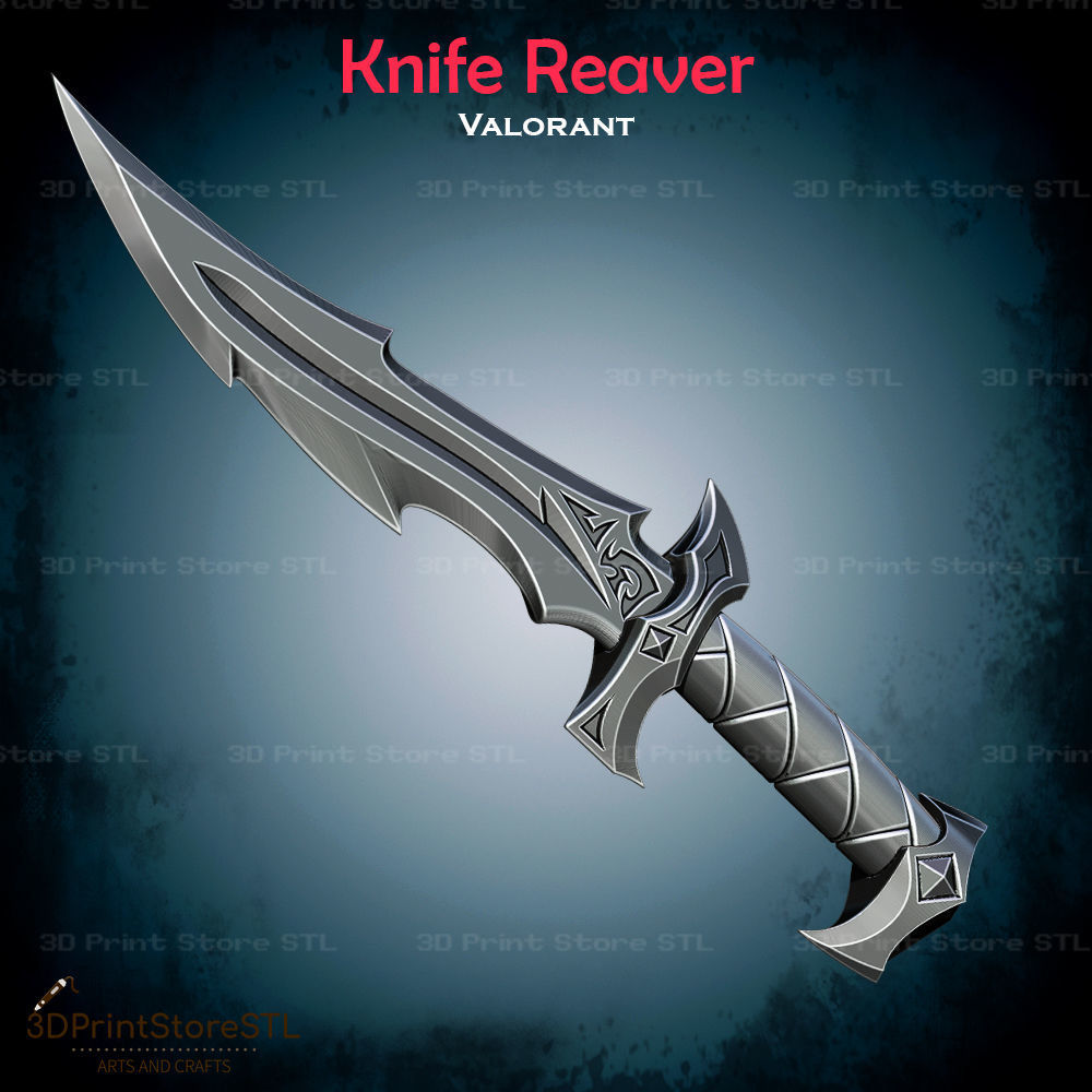 Reaver Knife Cosplay Valorant - STL File 3D model 3D printable | CGTrader