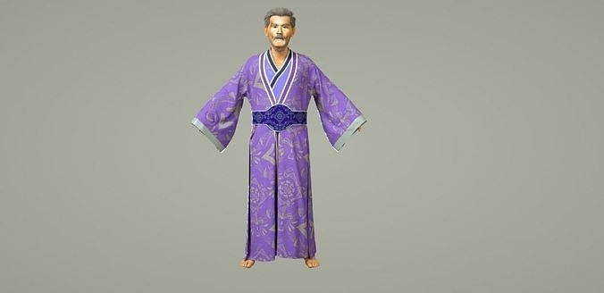 Chinese HanFu Man 3D model | CGTrader