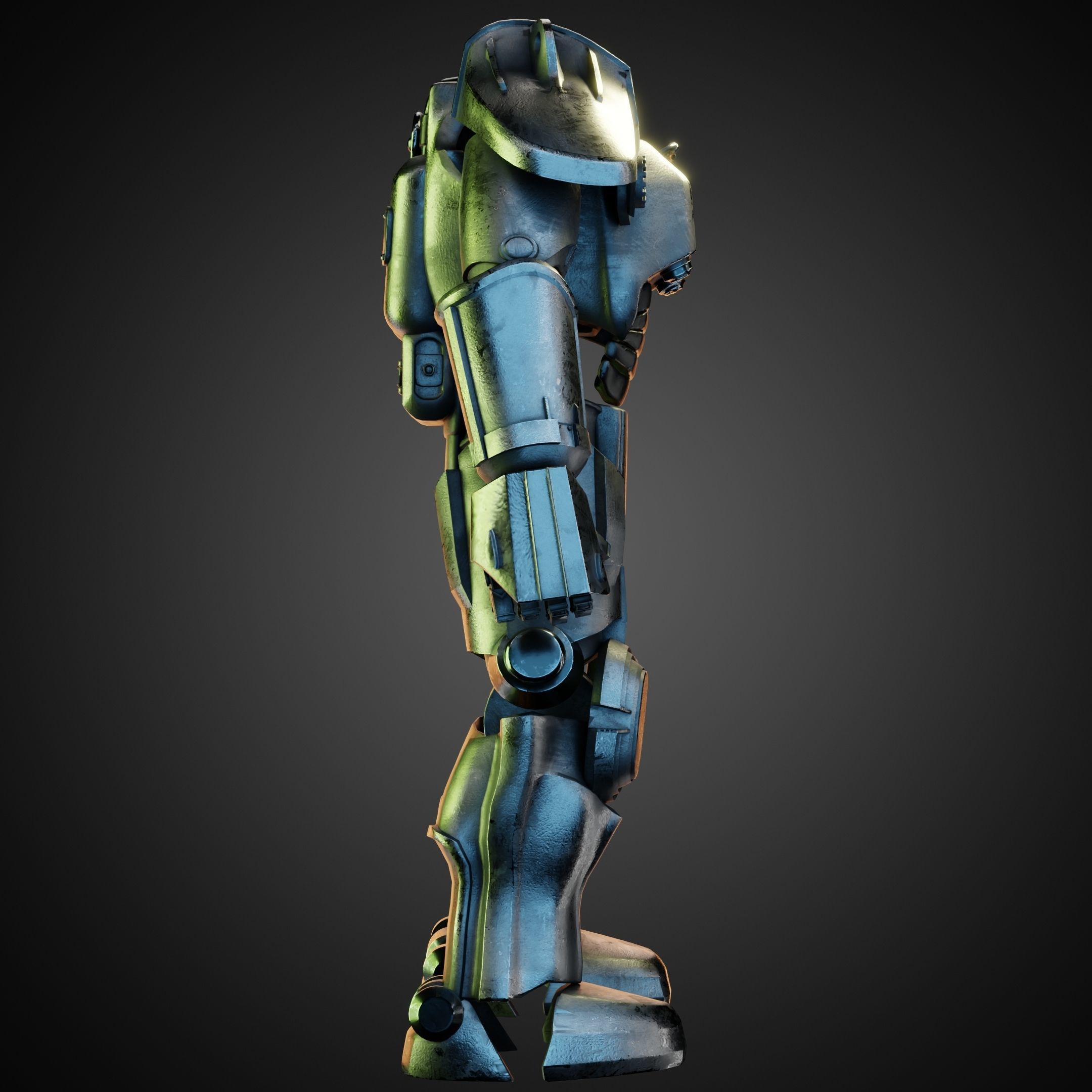 Fallout 4 T-45 Power Armor Armor for Cosplay 3D model 3D printable ...