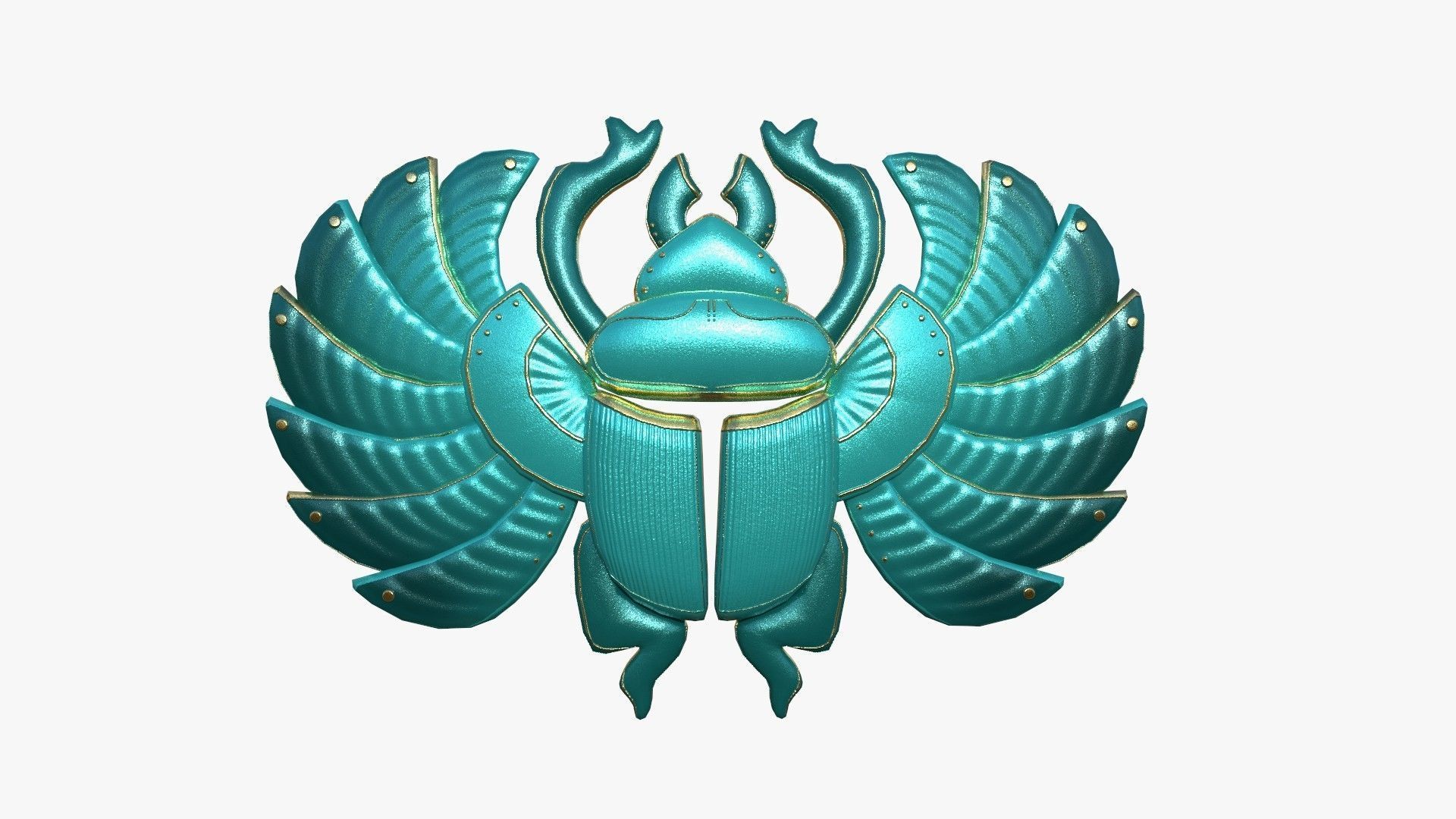 3D model Khepri Mask A02 - Egyptian Gods Character Clothing VR / AR ...