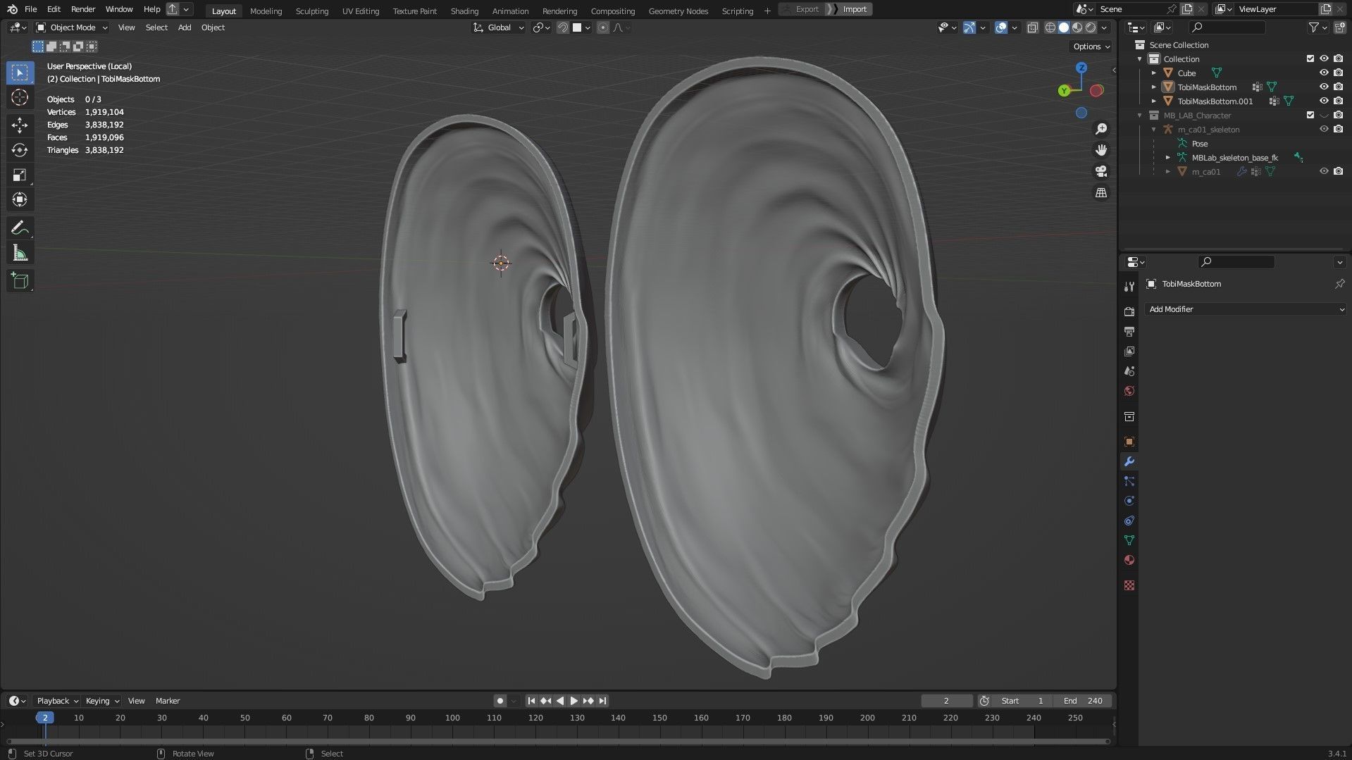 Naruto Obito Uchiha Tobi Mask for Cosplay 3D model 3D printable | CGTrader