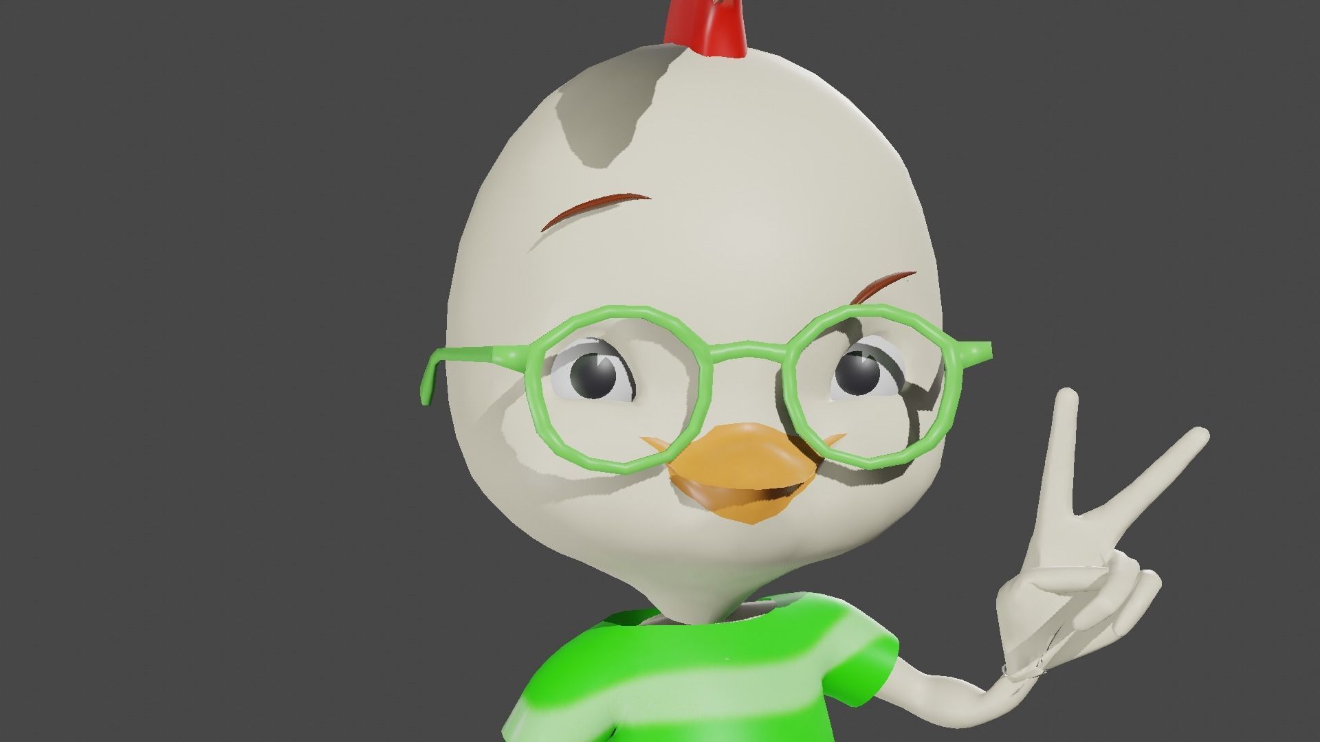Chicken Little RIG free 3D model rigged | CGTrader