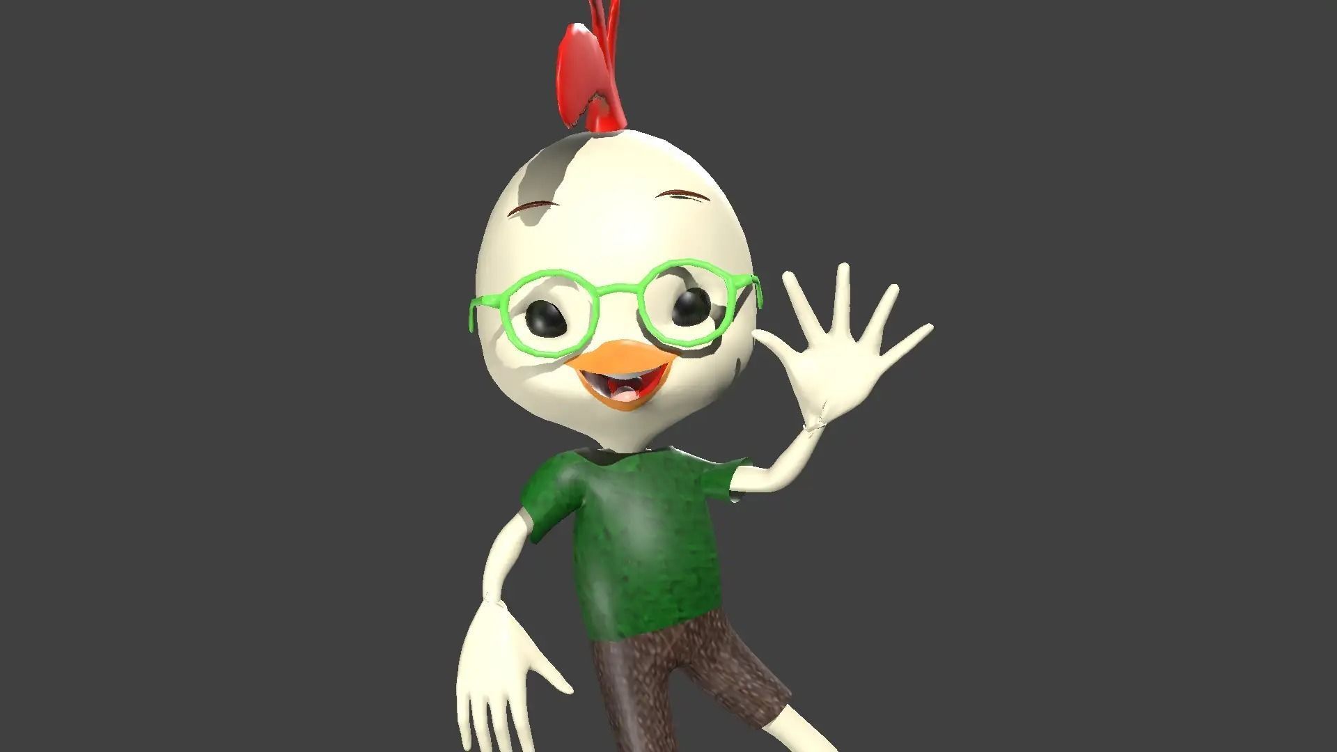 Chicken Little RIG free 3D model rigged | CGTrader