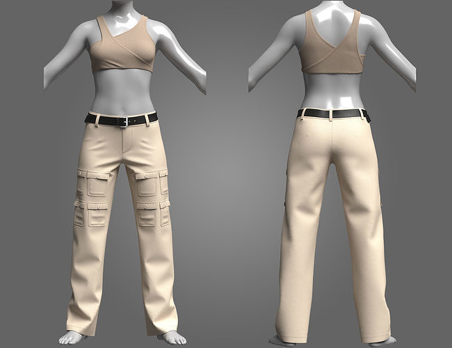Womens Outfit 3d Model 3D model | CGTrader