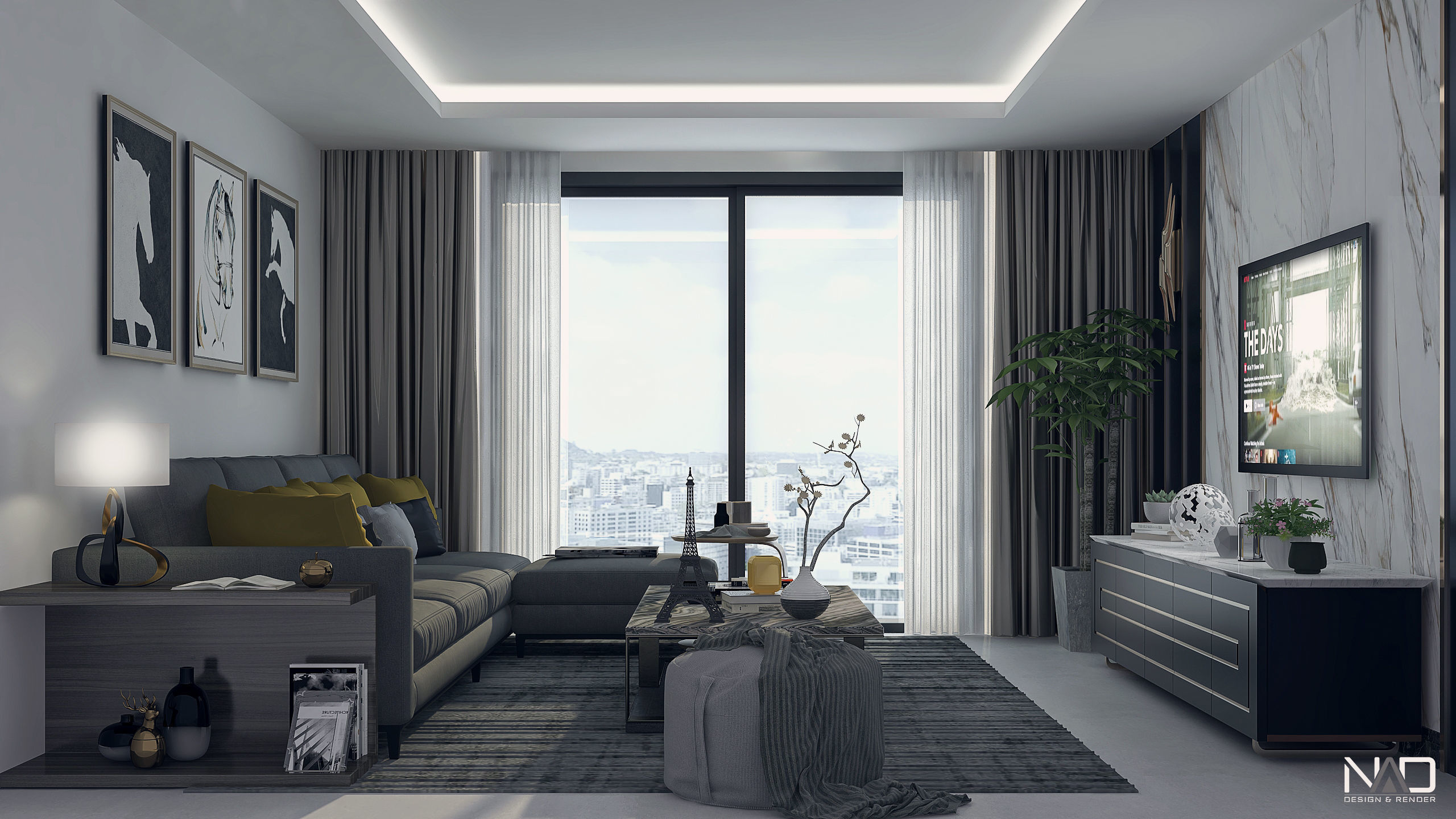 June Living Room free 3D model | CGTrader
