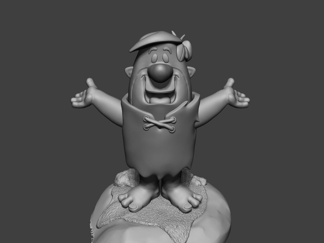 Barney Flintstone 3D model 3D printable | CGTrader