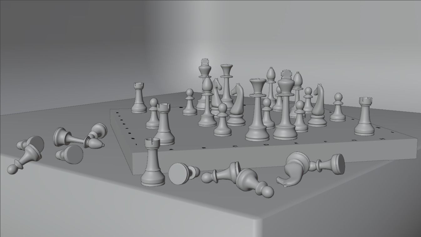 Wood chess free VR / AR / low-poly 3D model | CGTrader