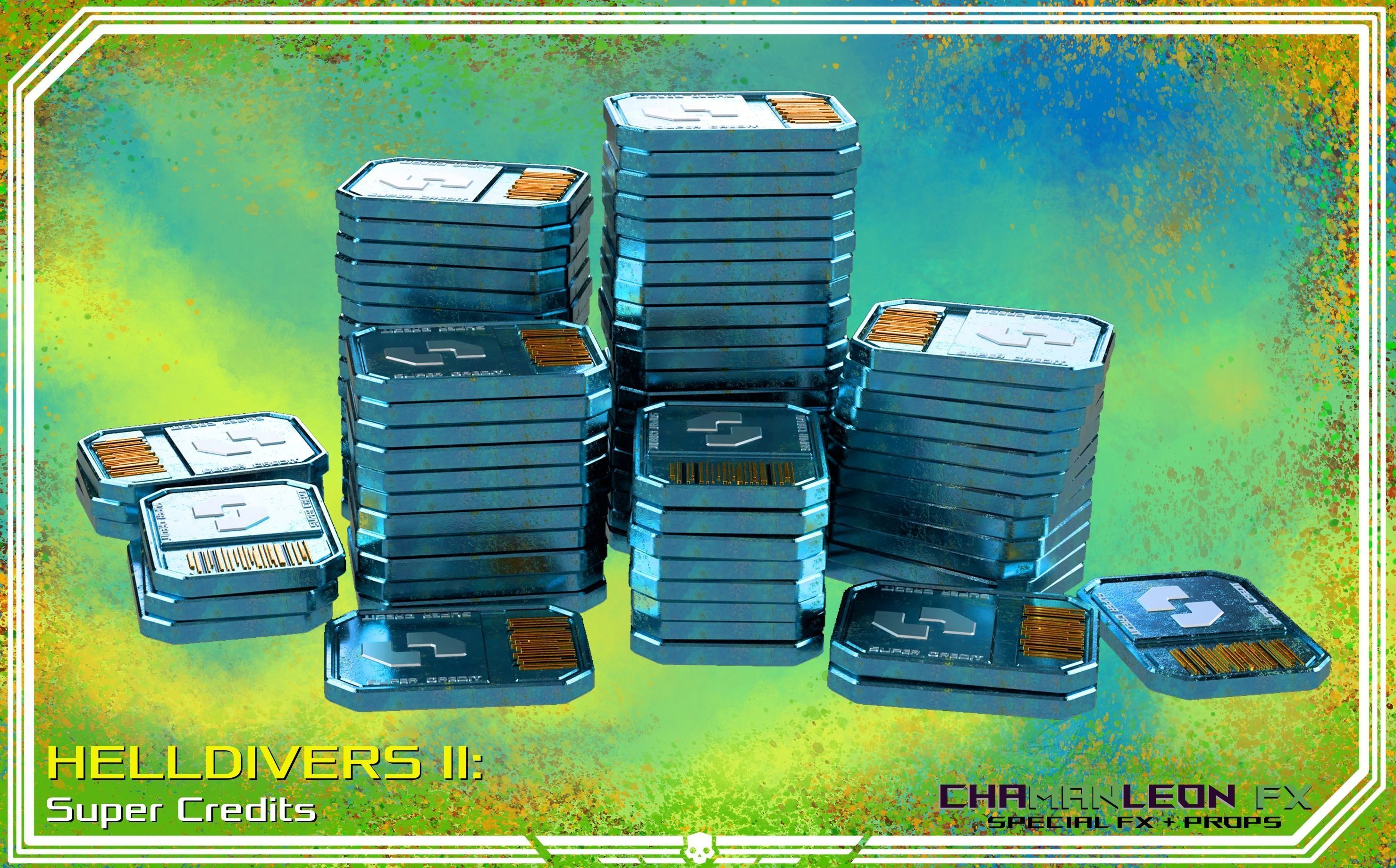 Helldivers 2 Super Credits and War Medals free 3D model 3D printable ...