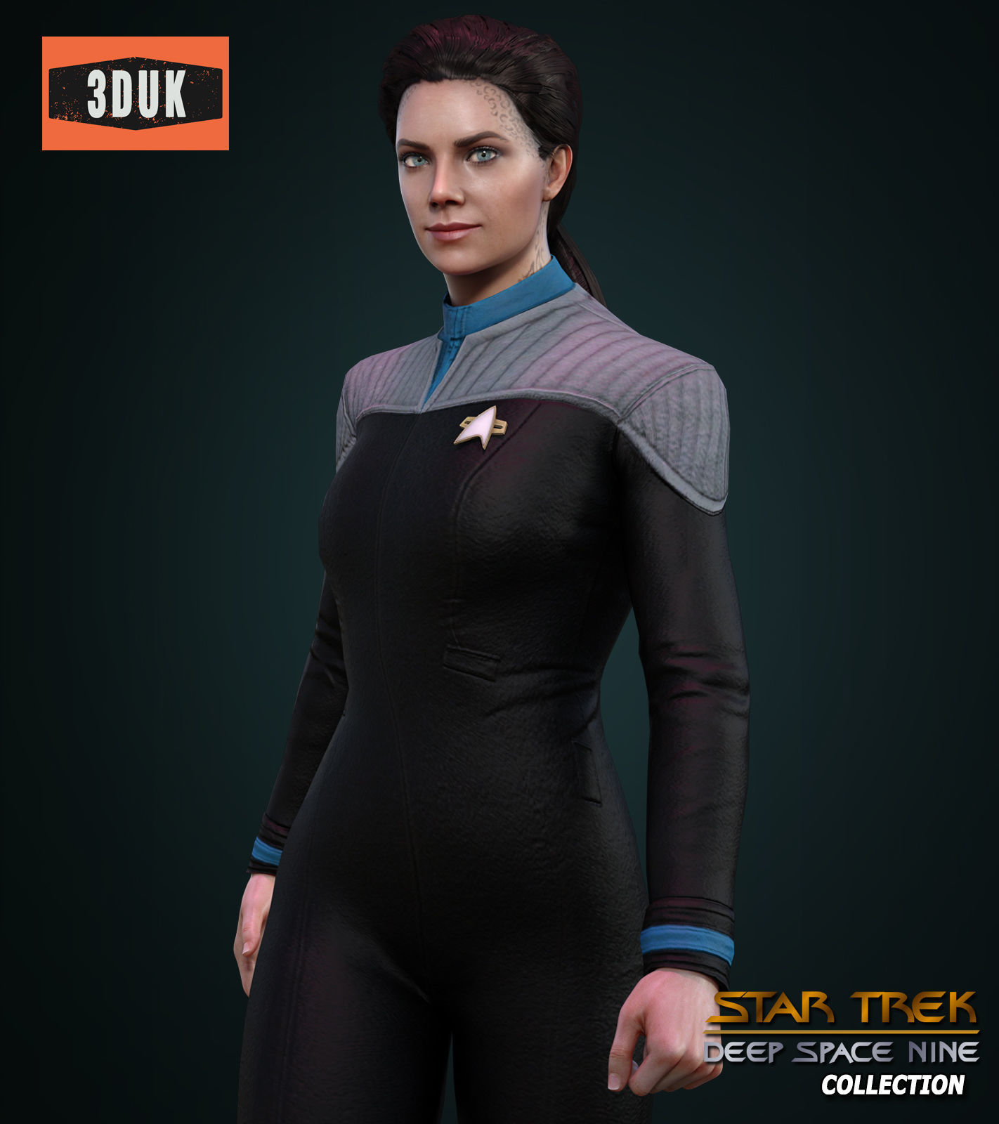 DS9 Jadzia Dax For G8F 3D model rigged | CGTrader