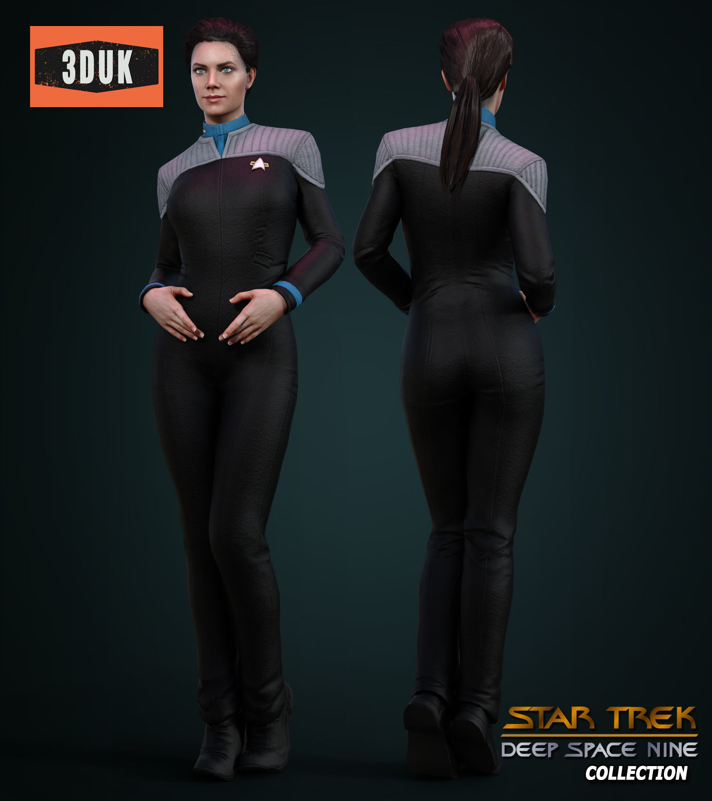 DS9 Jadzia Dax For G8F 3D model rigged | CGTrader