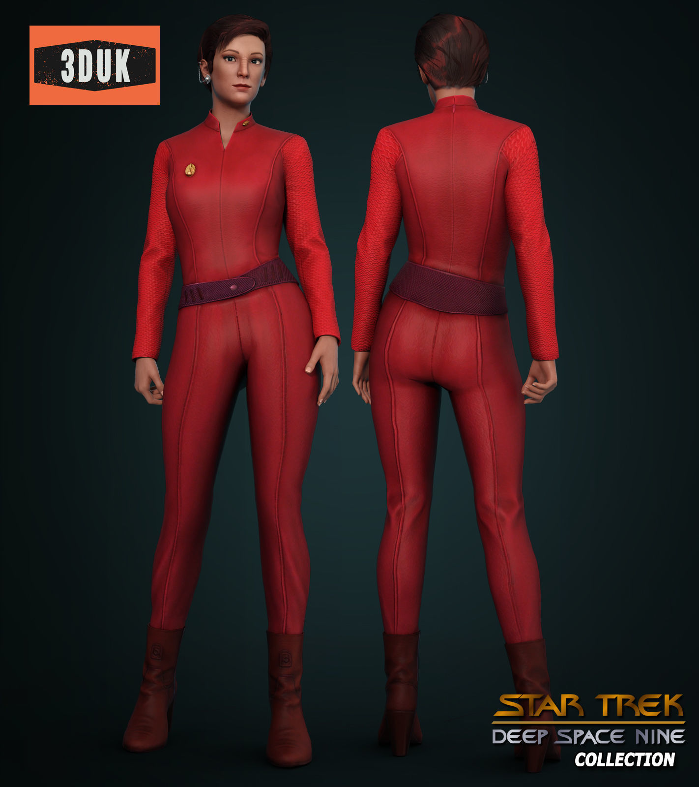 DS9 Kira Nerys For G8F 3D model rigged | CGTrader