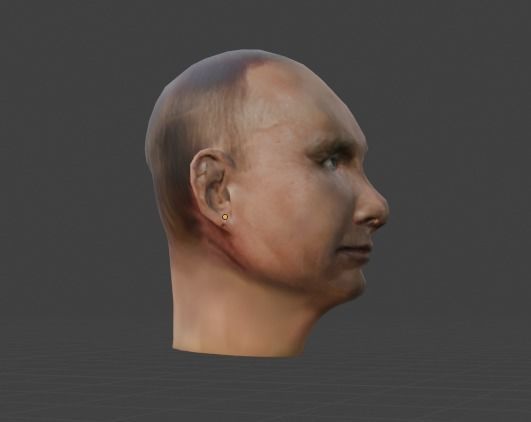 simple putin head 3D model | CGTrader