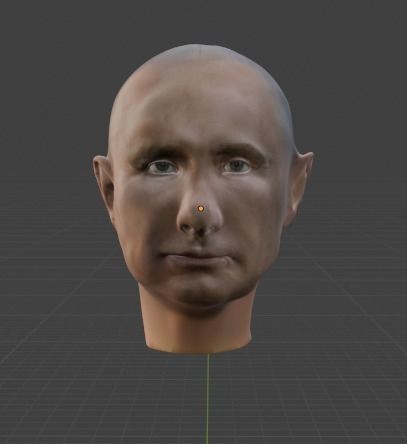 simple putin head 3D model | CGTrader