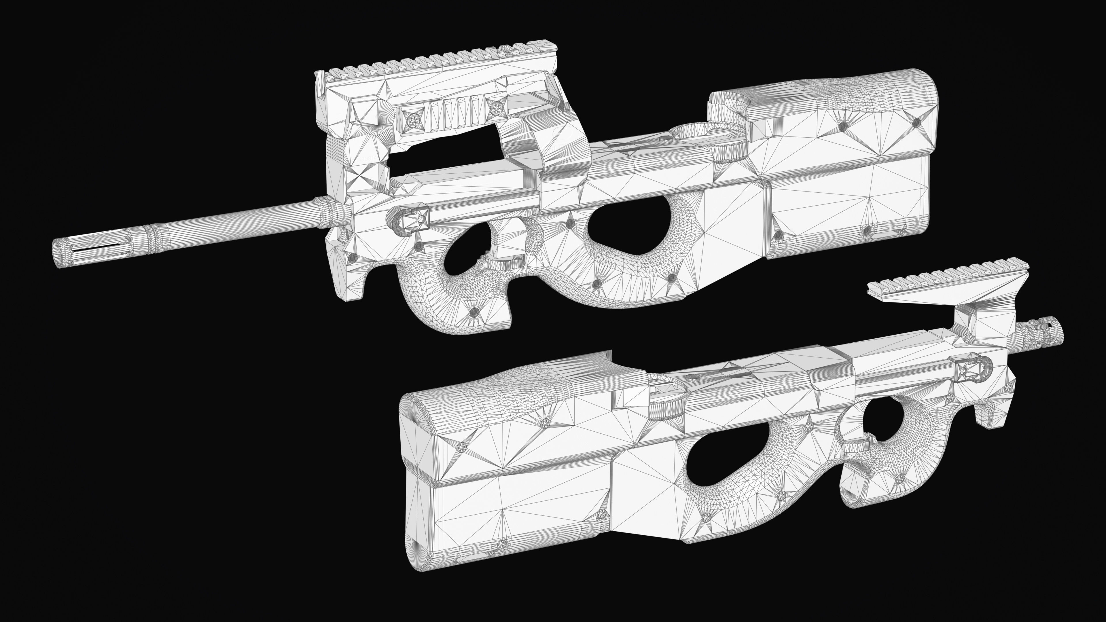 3D model P90 PDW VR / AR / low-poly | CGTrader