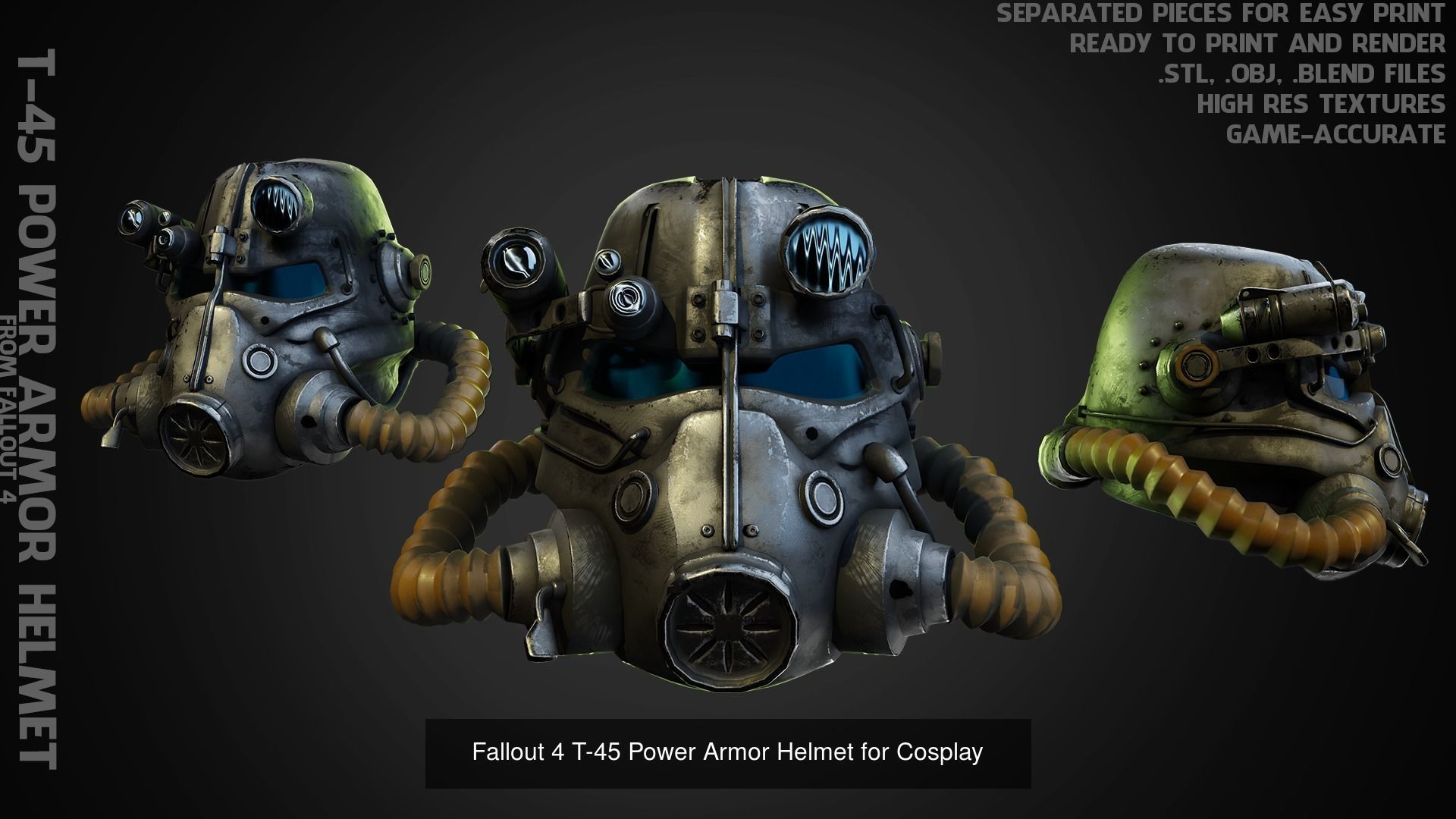 Fallout 4 T-45 Power Armor Armor for Cosplay 3D Model Collection 3D printable | CGTrader