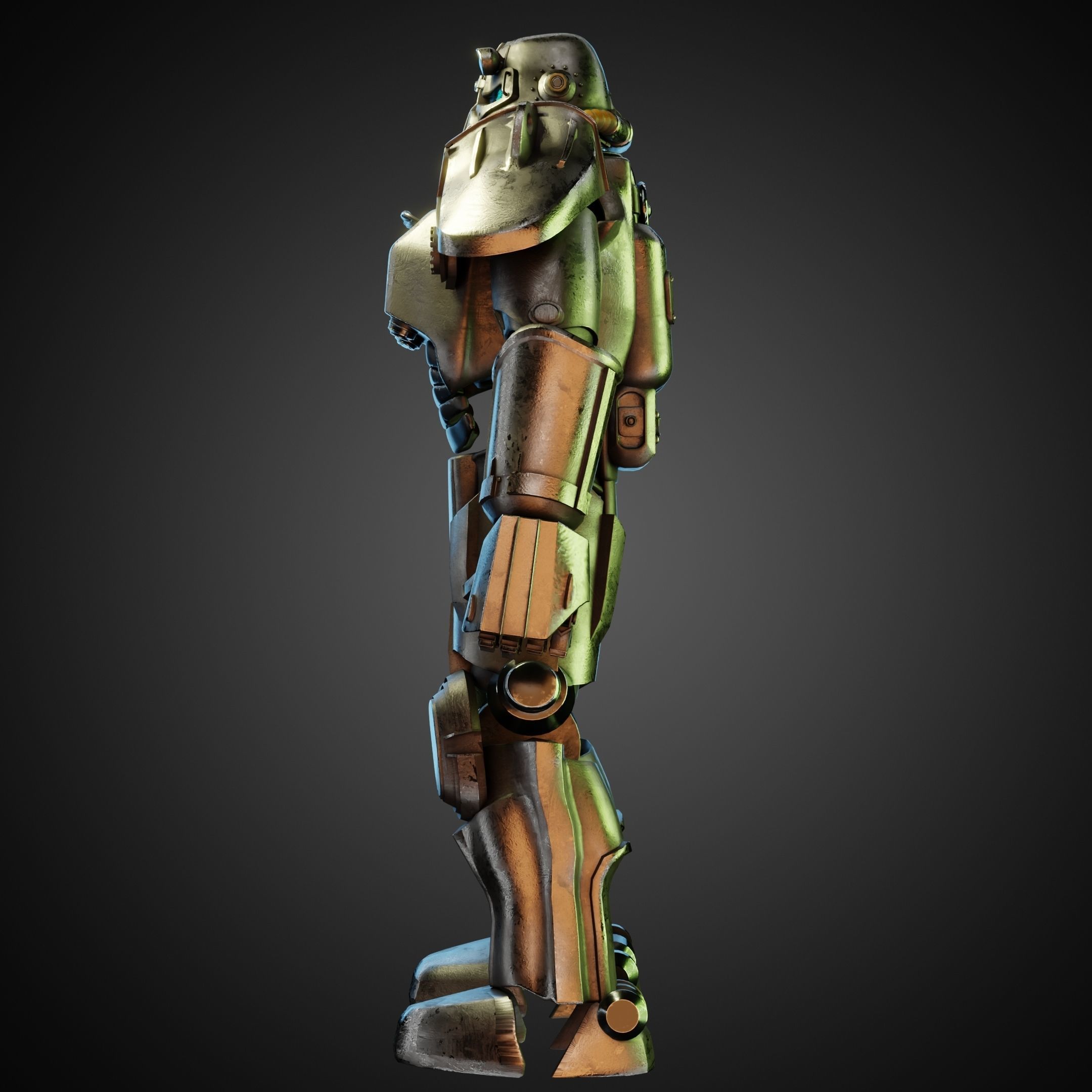 Fallout 4 T-45 Power Armor Armor for Cosplay 3D Model Collection 3D printable | CGTrader