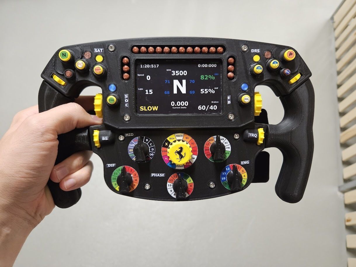 F1 Steering Wheel Full-Scale 3D model 3D printable | CGTrader