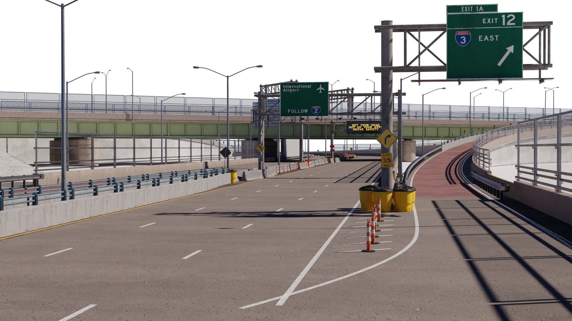 Highway 3D model | CGTrader
