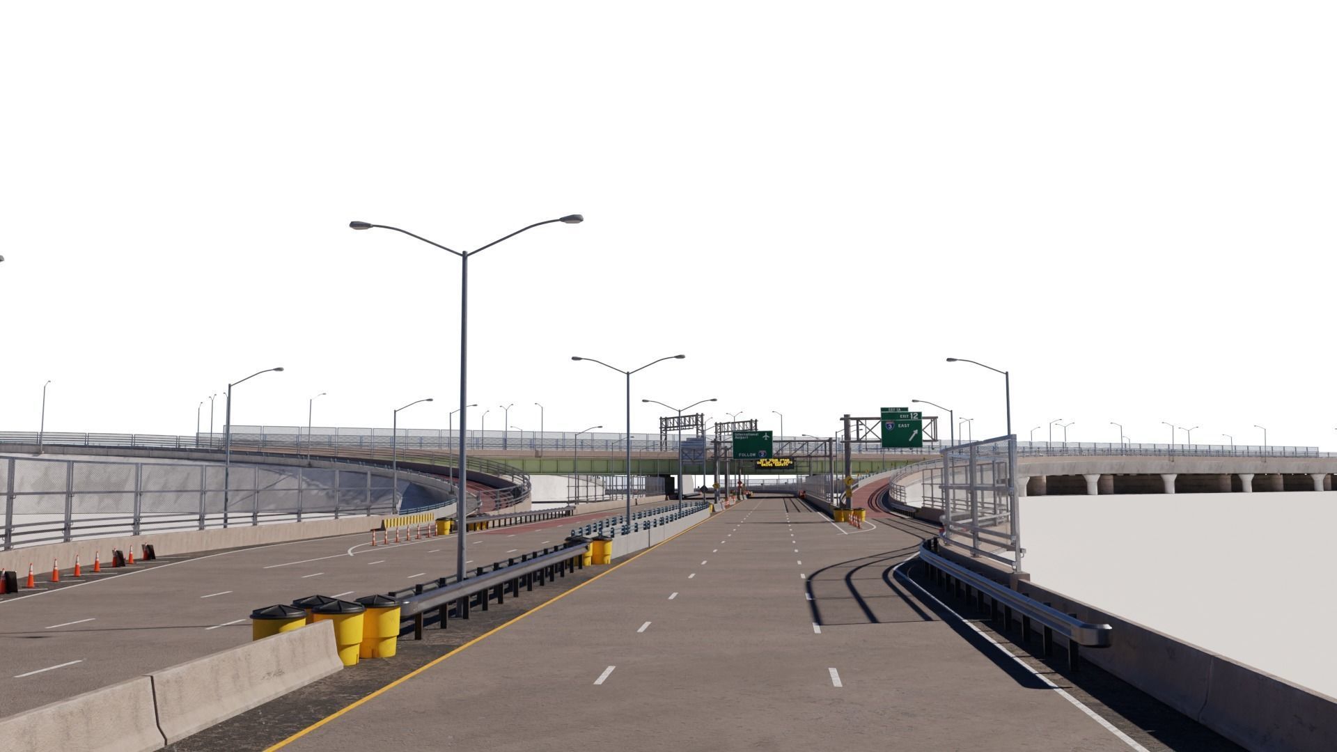 Highway 3D model | CGTrader